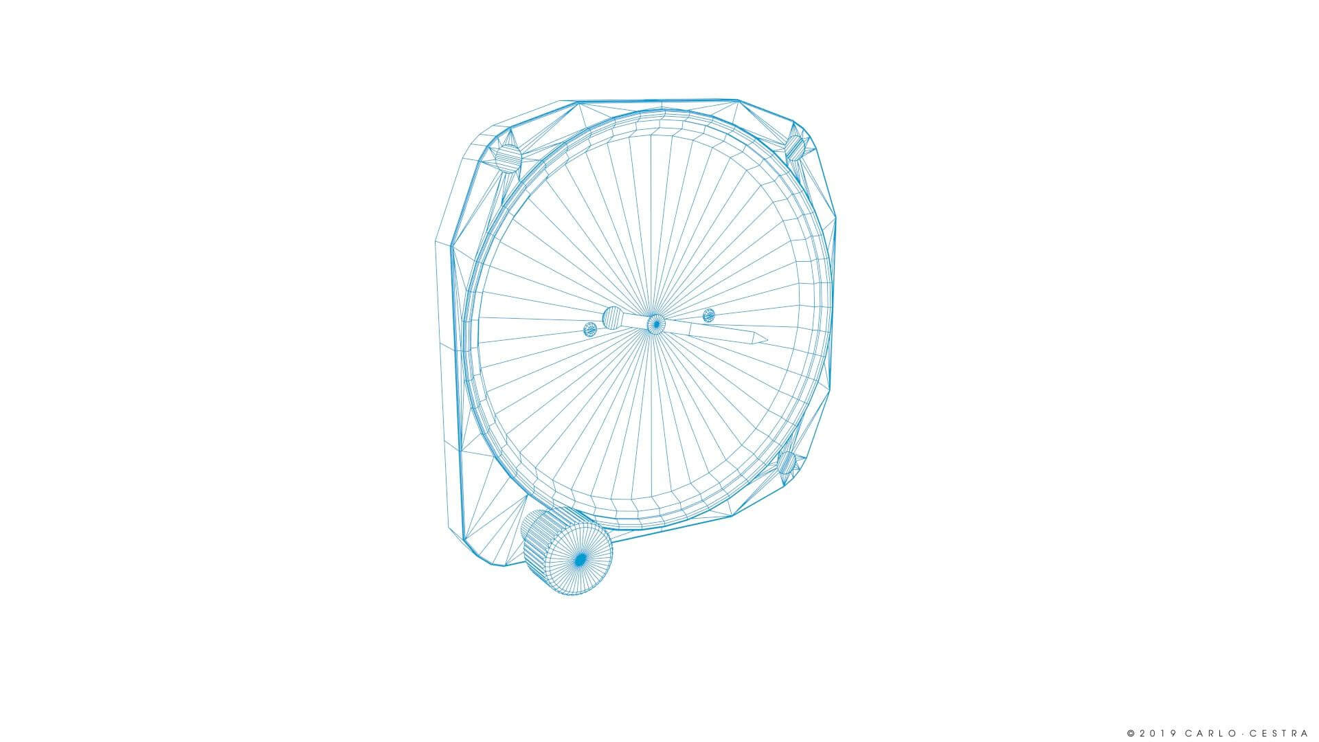 US Accelerometer Gauge - 3D Model by Carlo Cestra