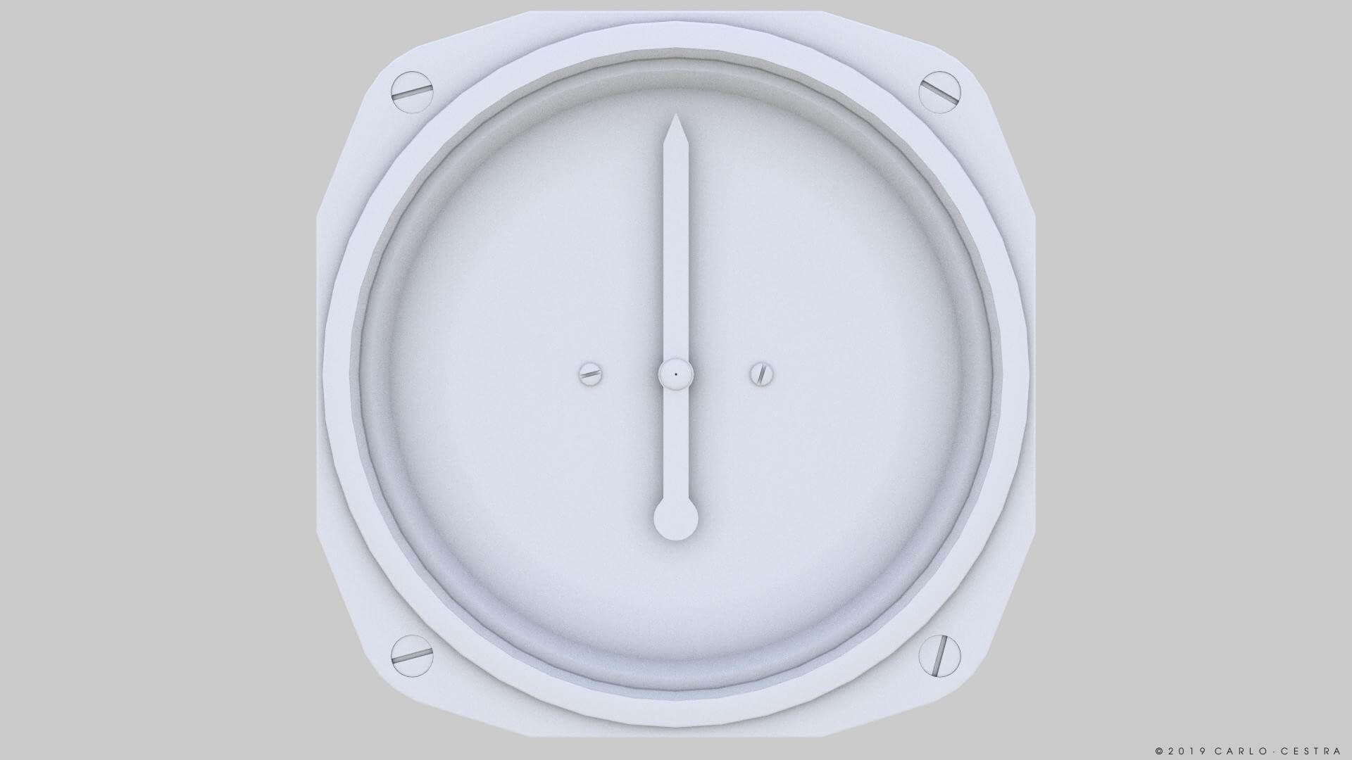 US Air Speed Indicator - 3D Model by Carlo Cestra