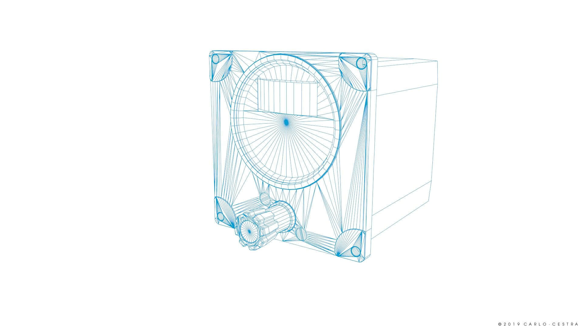 US Directional Gyro Gauge - 3D Model by Carlo Cestra