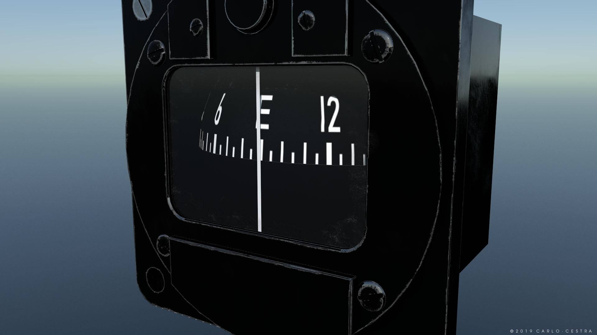 US Magnetic Compass - 3D Model by Carlo Cestra