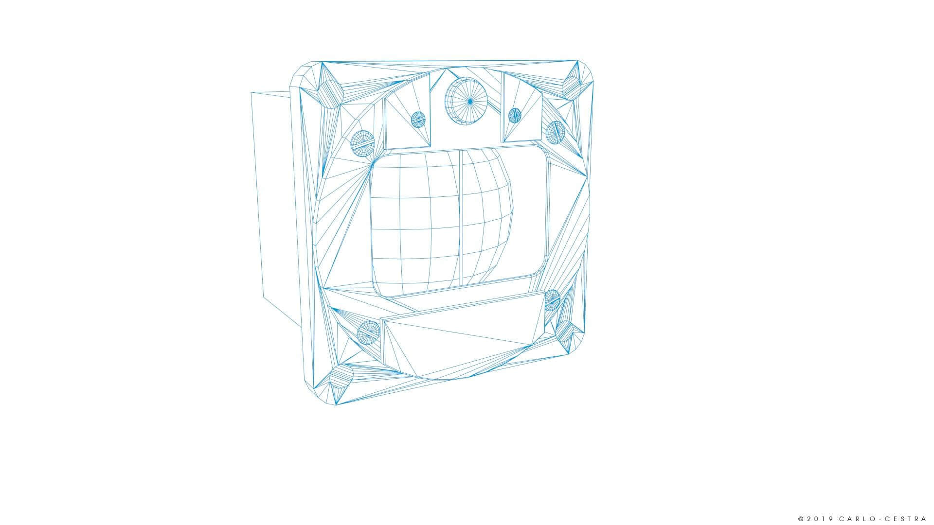 US Magnetic Compass - 3D Model by Carlo Cestra