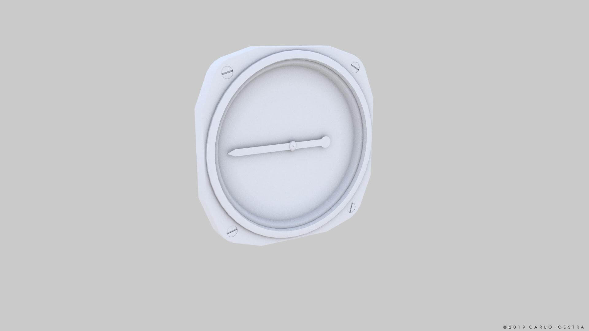US Rate of Climb Indicator - 3D Model by Carlo Cestra