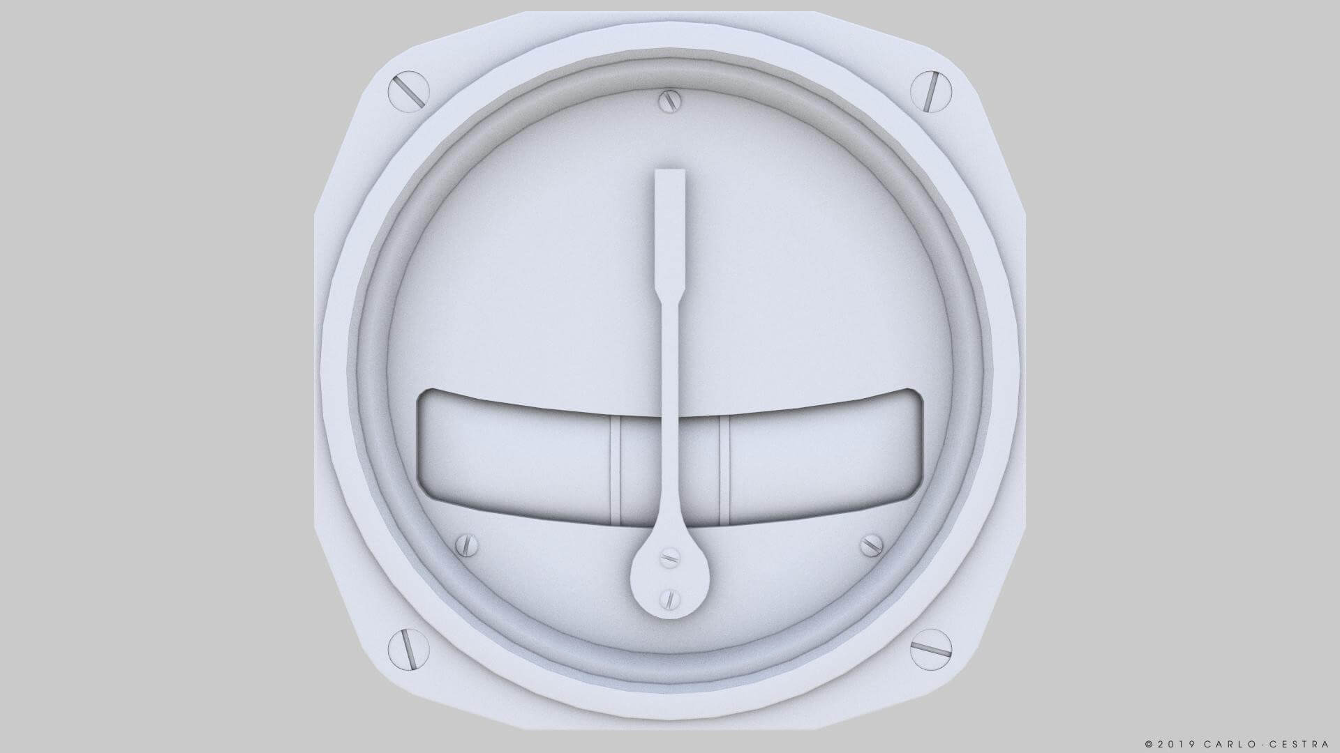 US Turn and Bank Indicator - 3D Model by Carlo Cestra