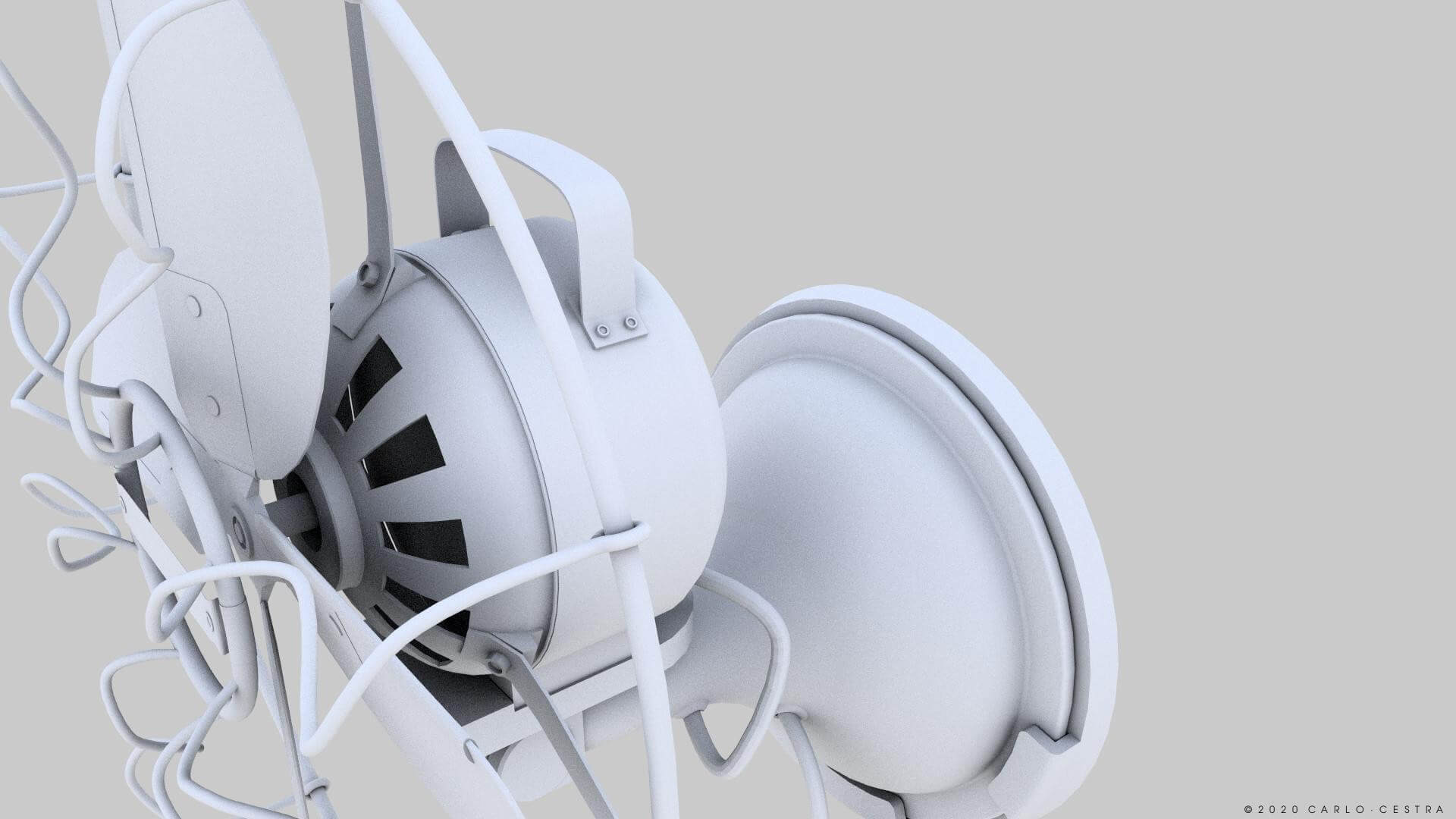 Vintage 40s Cooling Fan - 3D Model by Carlo Cestra