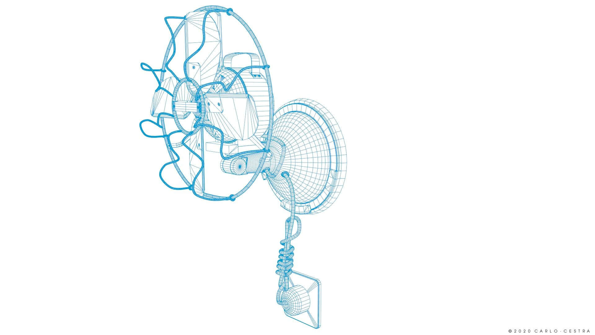 Vintage 40s Cooling Fan - 3D Model by Carlo Cestra