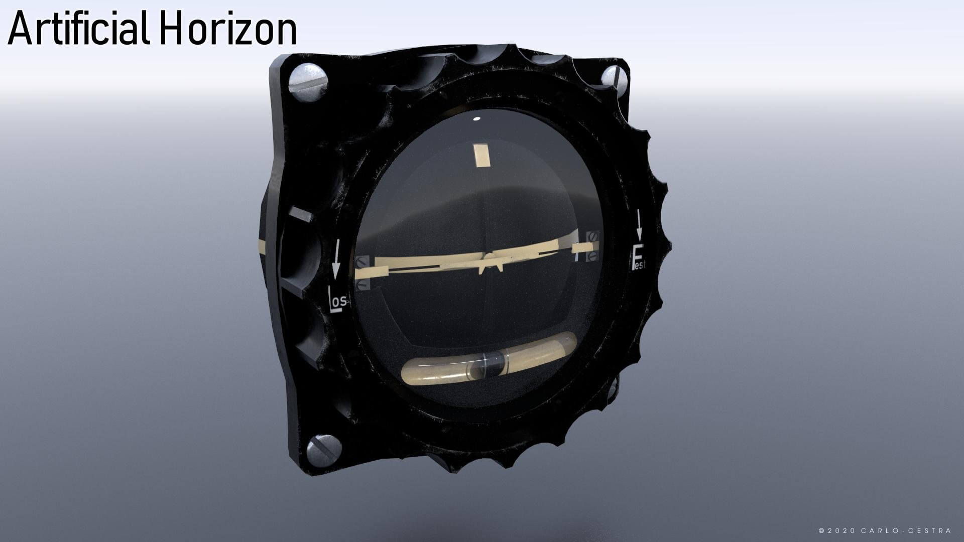 WW2 German Flight Instruments Pack - 3D Model by Carlo Cestra