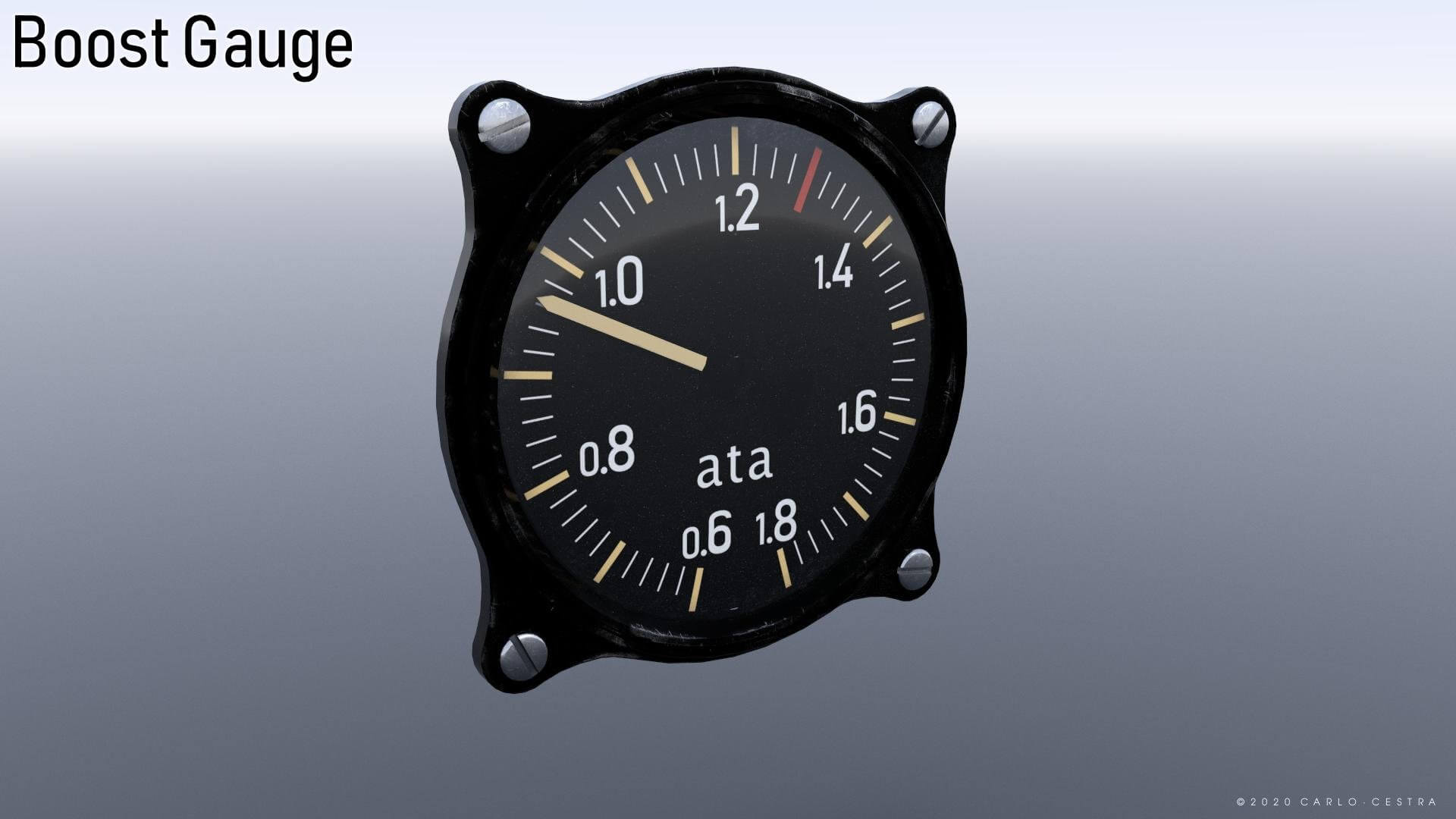 WW2 German Flight Instruments Pack - 3D Model by Carlo Cestra
