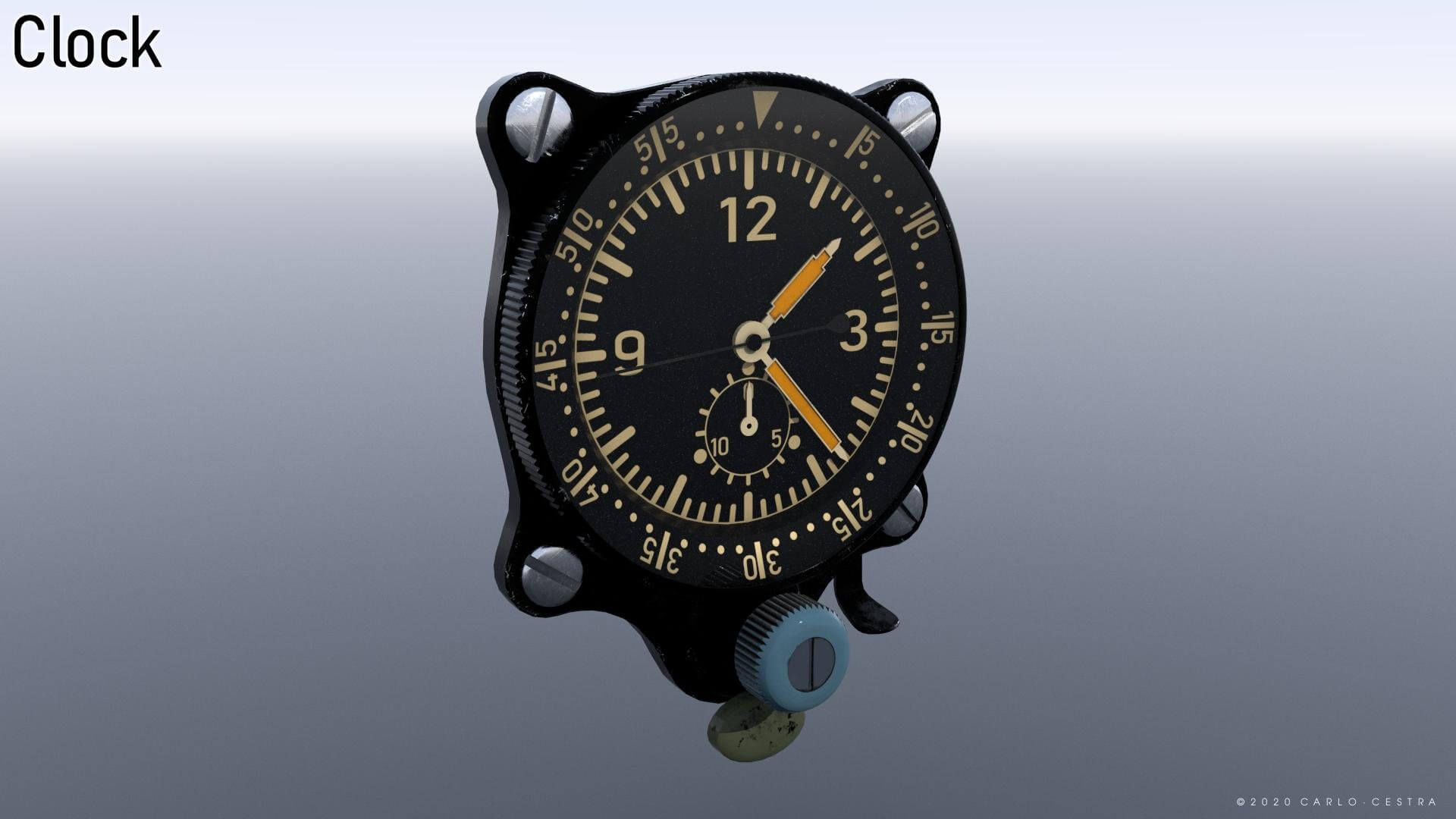 WW2 German Flight Instruments Pack - 3D Model by Carlo Cestra