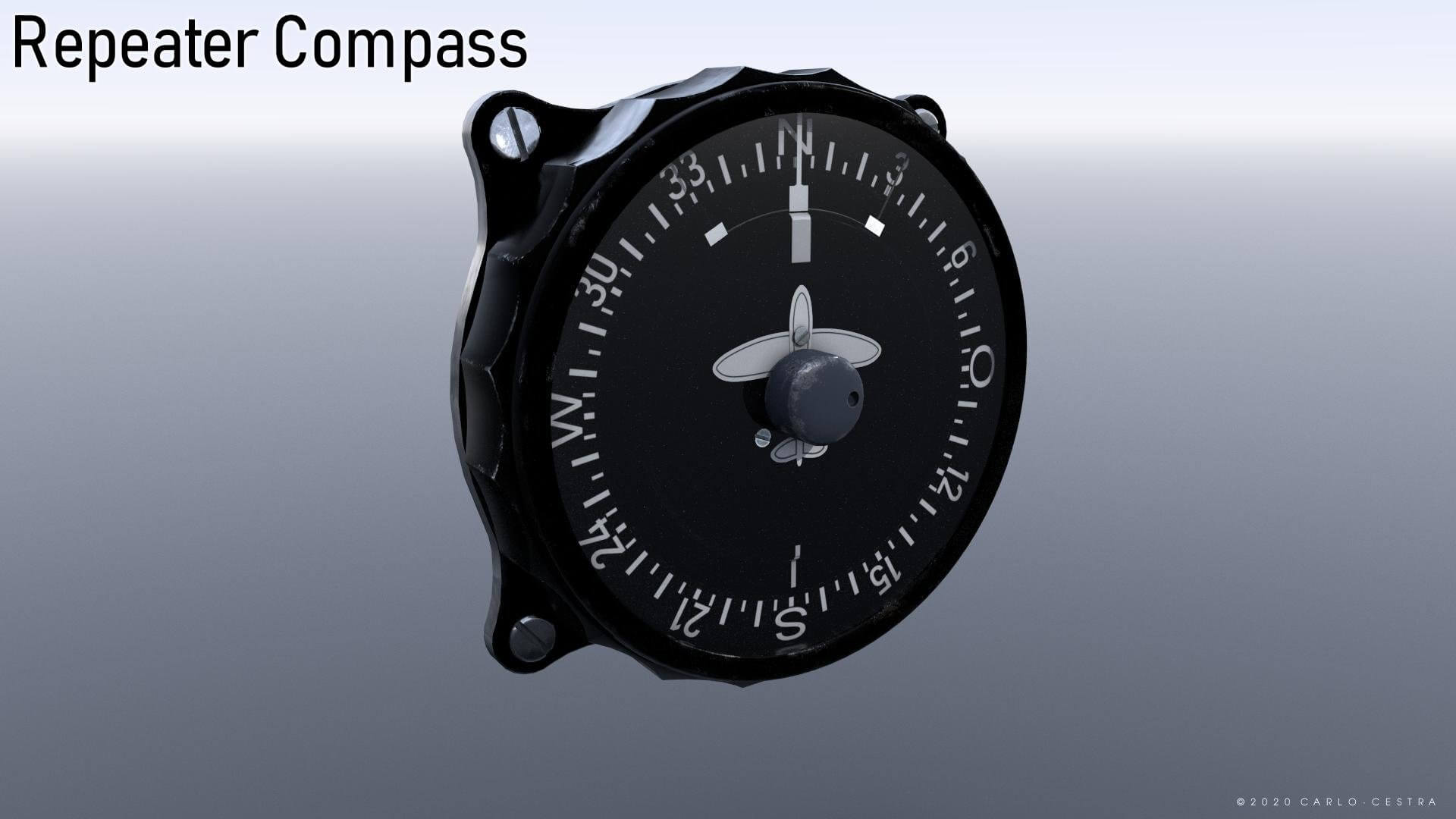 WW2 German Flight Instruments Pack - 3D Model by Carlo Cestra