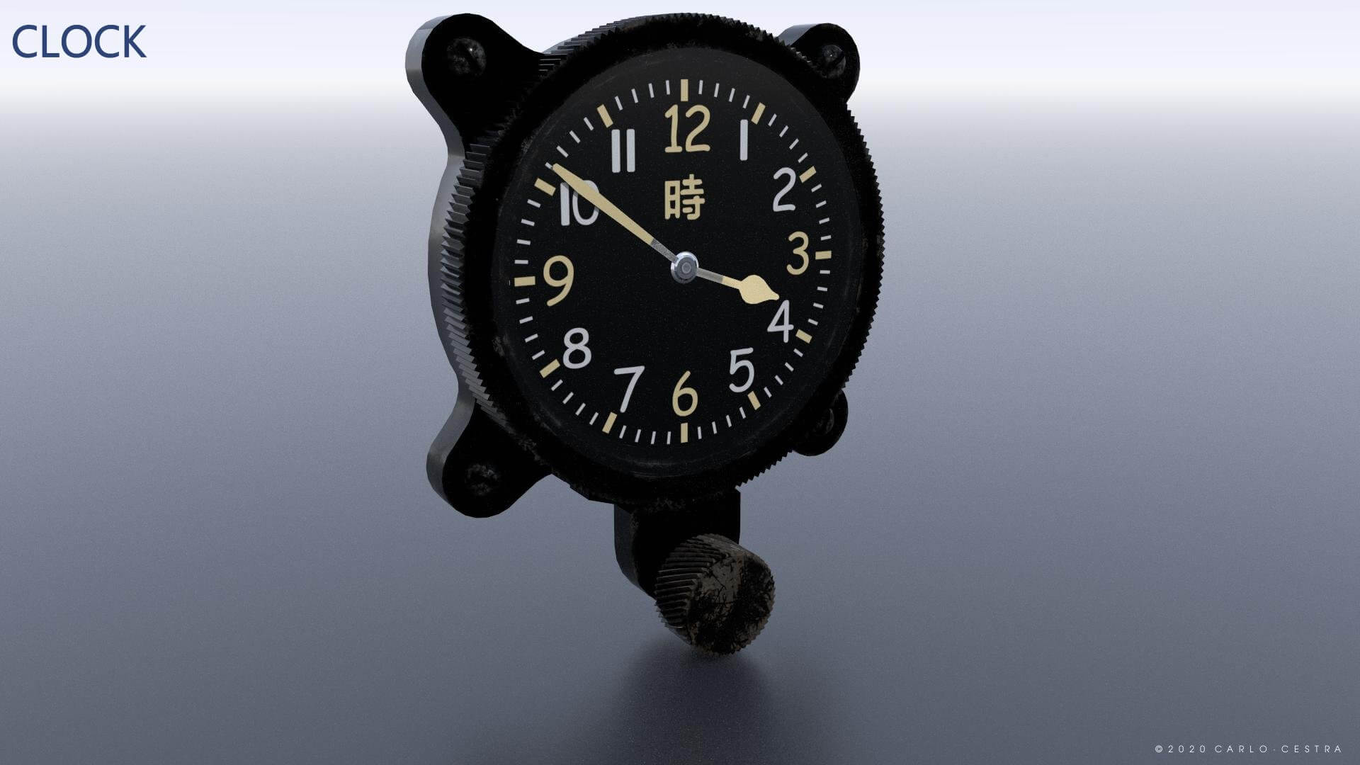 WW2 Imperial Japanese Flight Instruments Pack - 3D Model by Carlo Cestra
