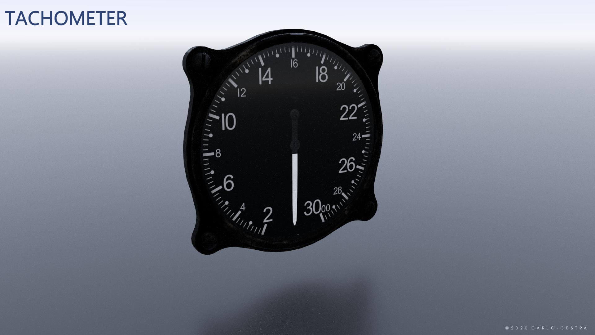 WW2 Imperial Japanese Flight Instruments Pack - 3D Model by Carlo Cestra