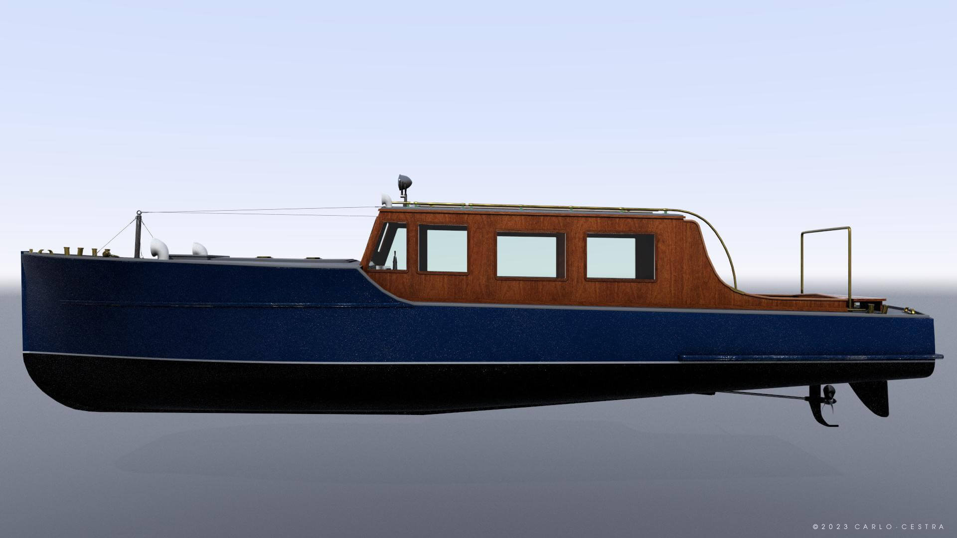 WW2 Italian 10M Motorboat - 3D Model by Carlo Cestra