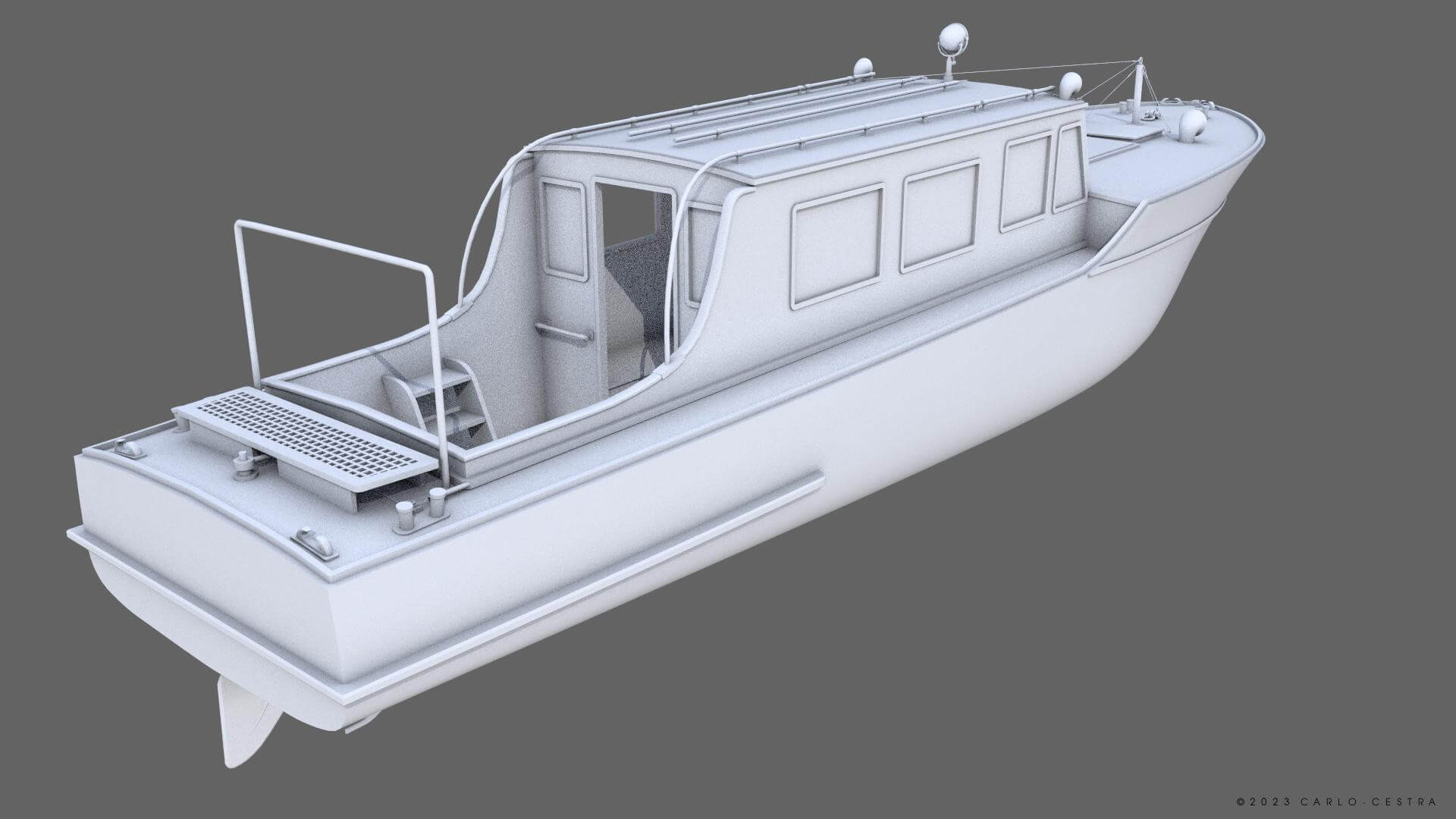WW2 Italian 10M Motorboat - 3D Model by Carlo Cestra
