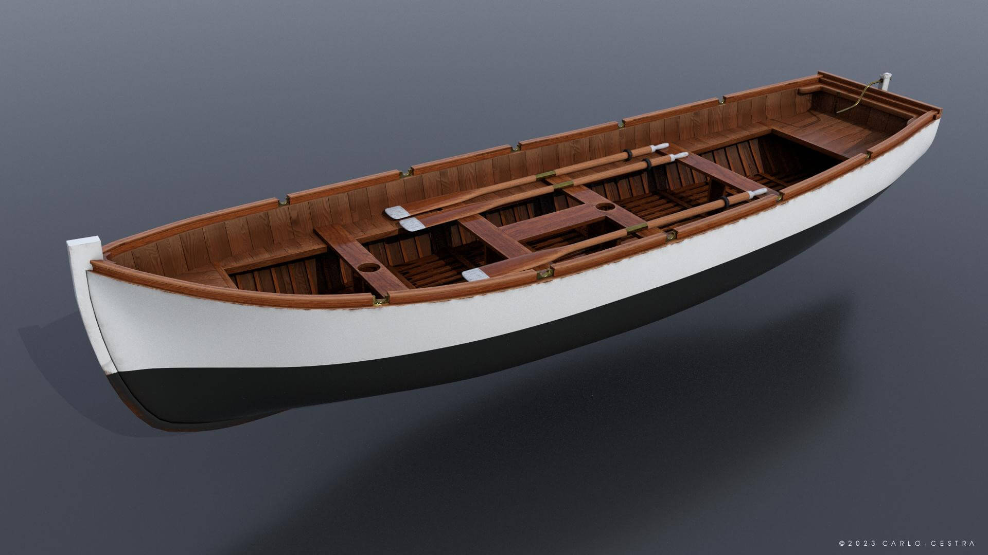 WW2 Italian 8.6 Meters Lifeboat - 3D Model by Carlo Cestra