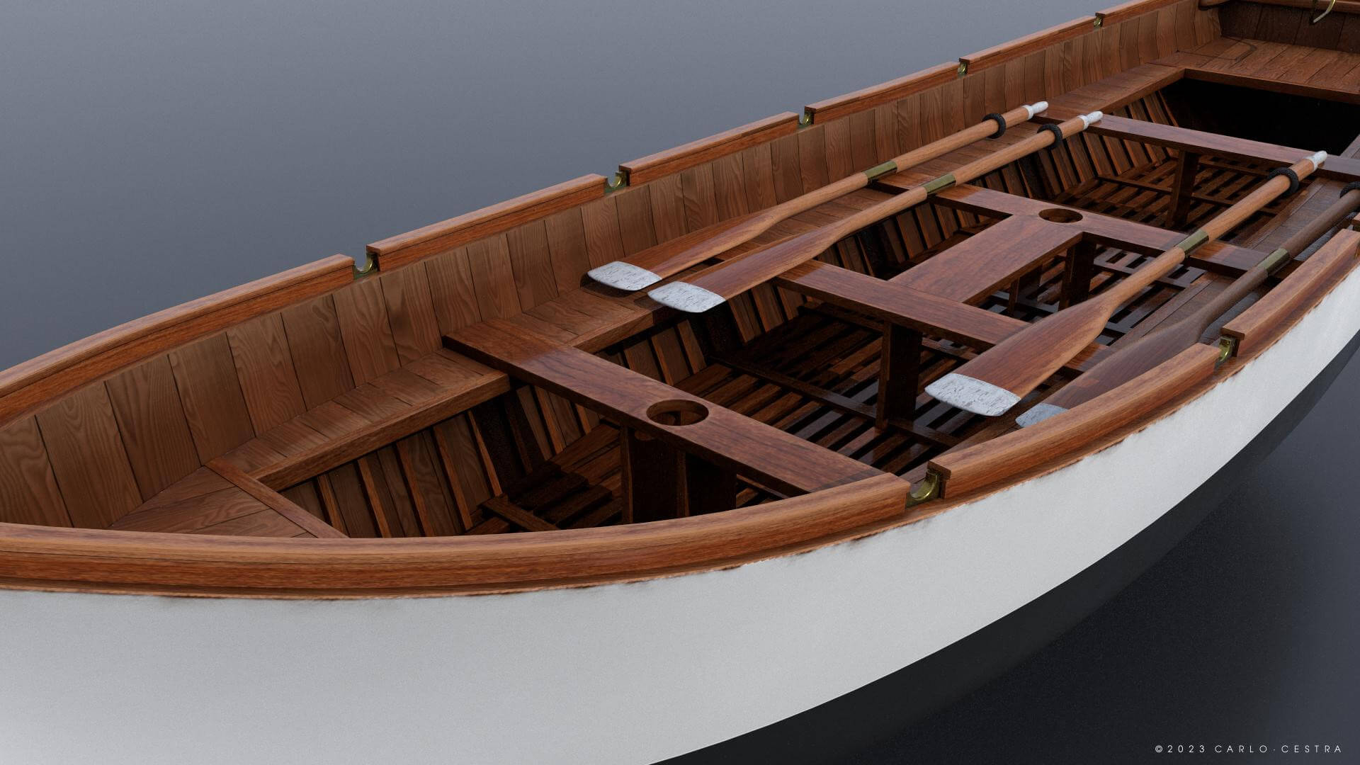 WW2 Italian 8.6 Meters Lifeboat - 3D Model by Carlo Cestra