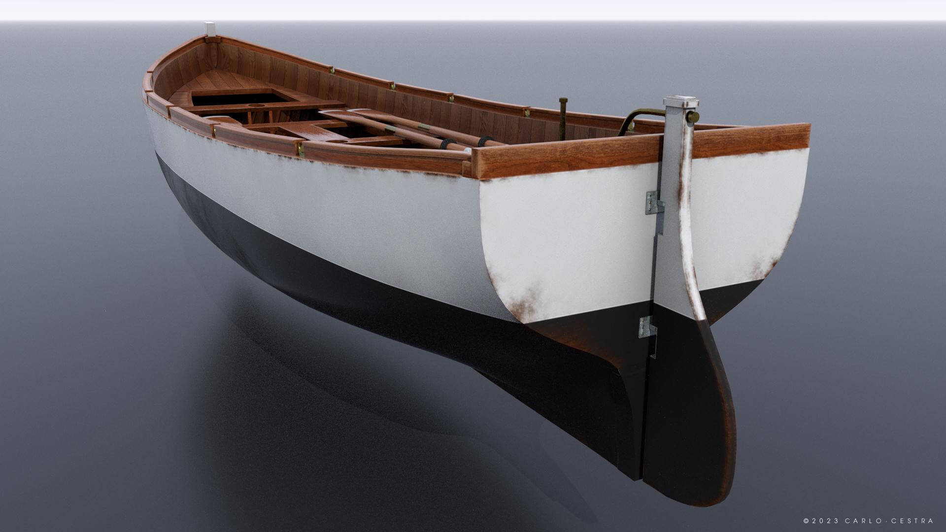WW2 Italian 8.6 Meters Lifeboat - 3D Model by Carlo Cestra