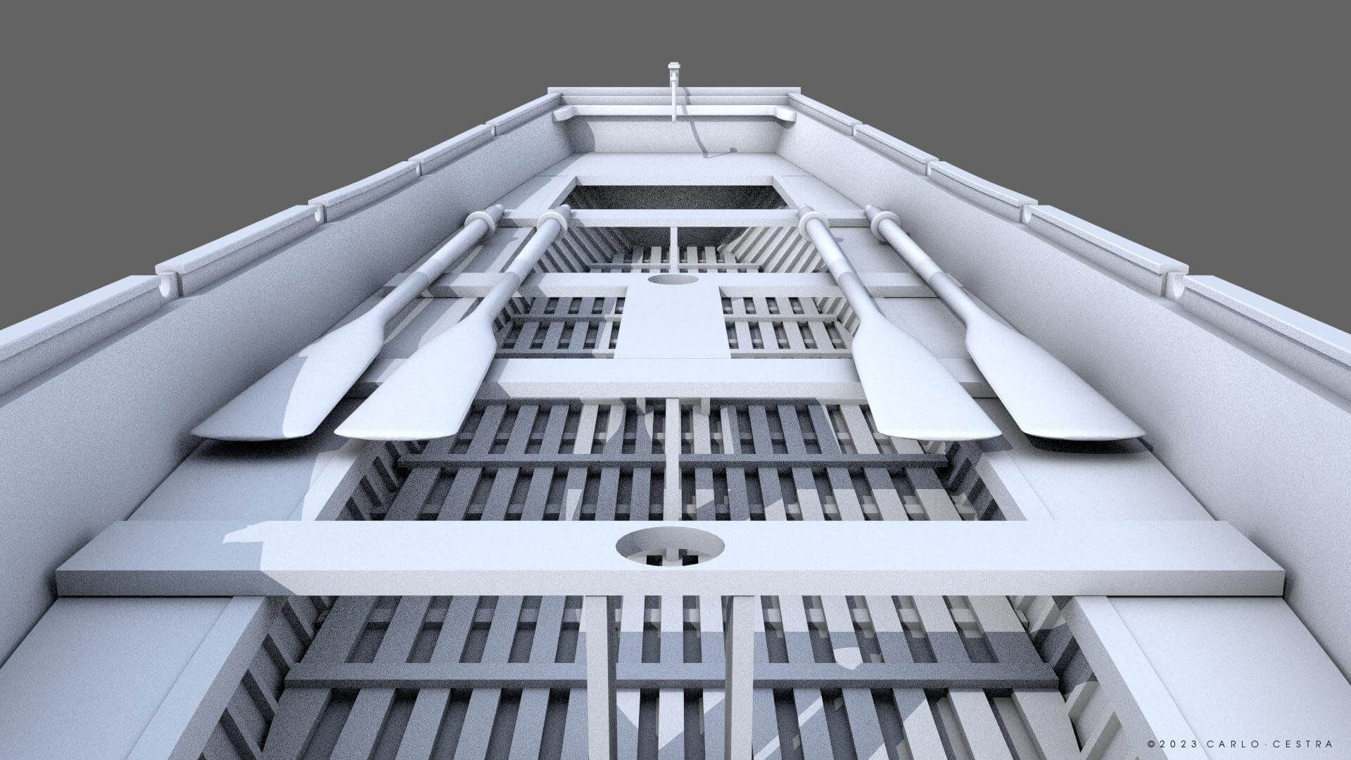 WW2 Italian 8.6 Meters Lifeboat - 3D Model by Carlo Cestra