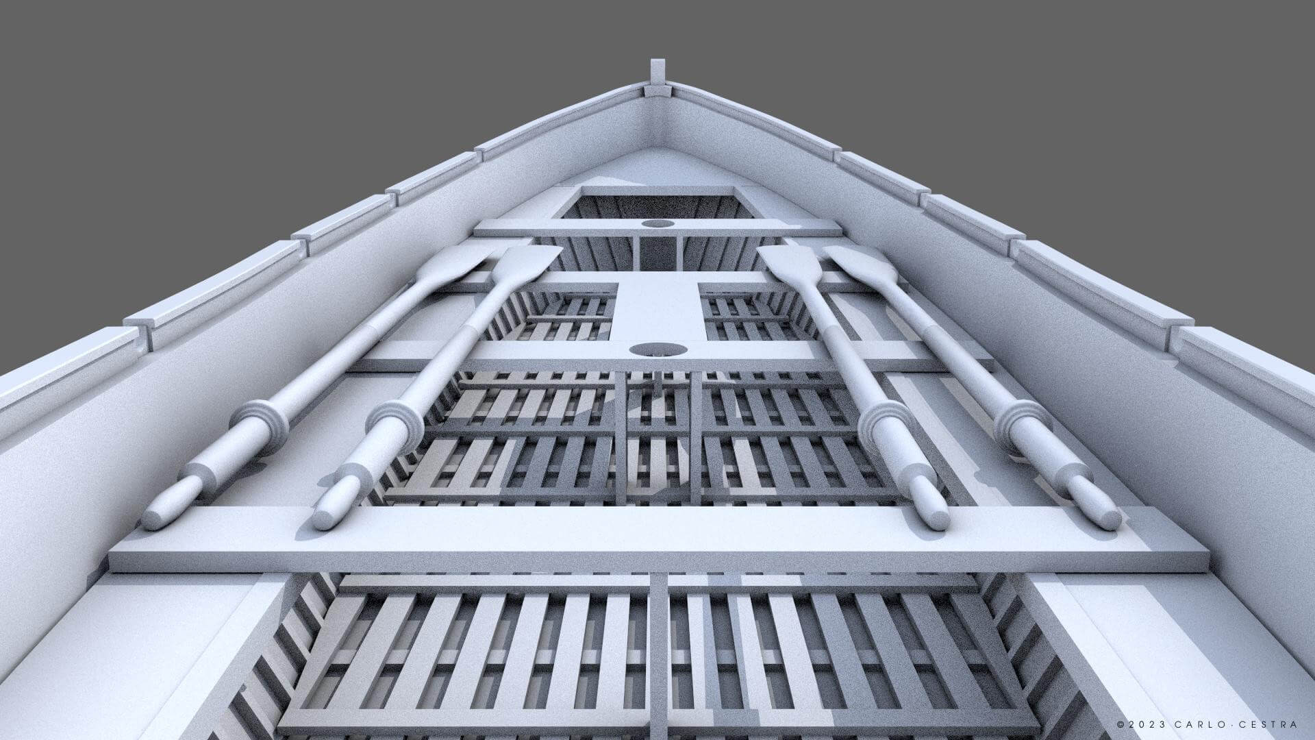 WW2 Italian 8.6 Meters Lifeboat - 3D Model by Carlo Cestra