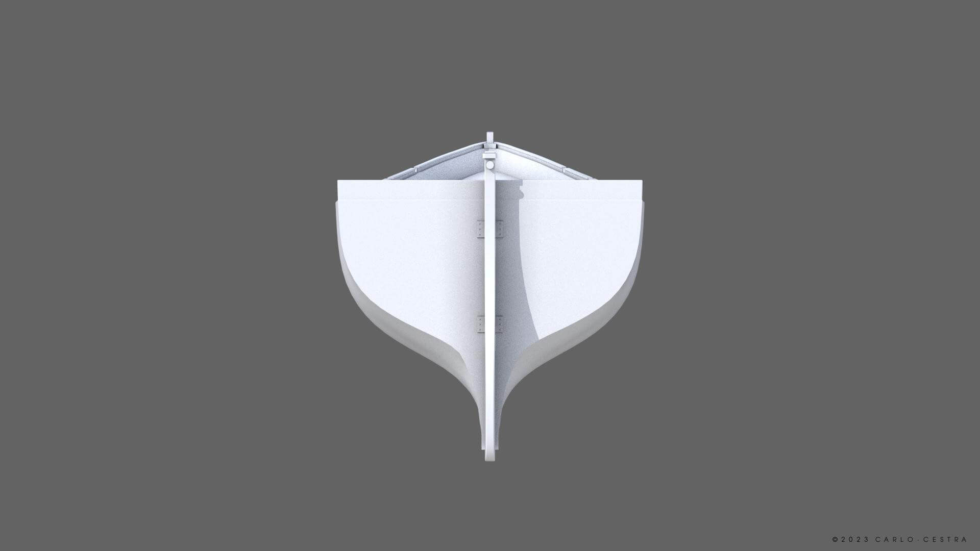 WW2 Italian 8.6 Meters Lifeboat - 3D Model by Carlo Cestra