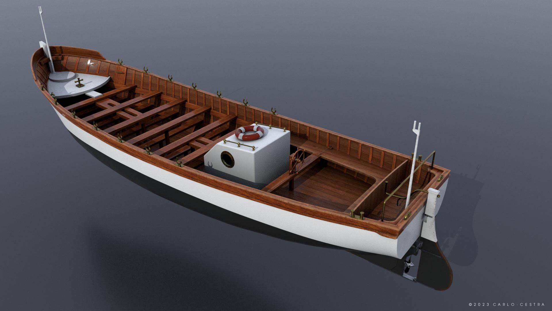 WW2 Italian 13M Motorboat - 3D Model by Carlo Cestra