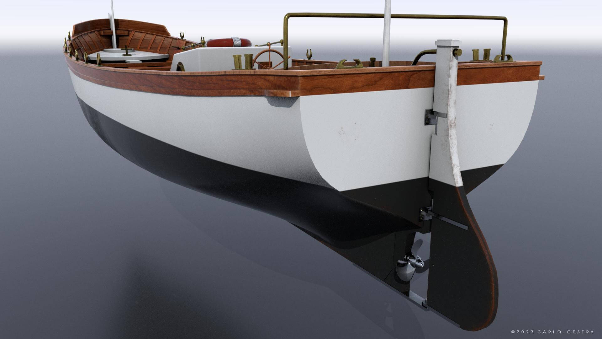 WW2 Italian 13M Motorboat - 3D Model by Carlo Cestra