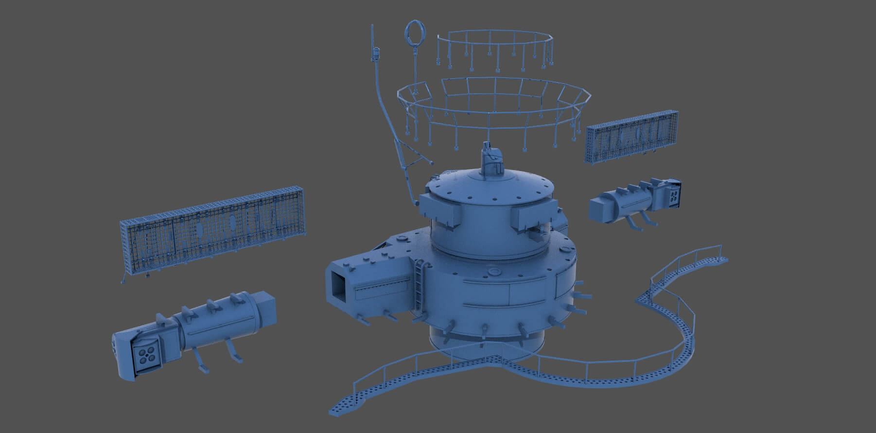 Yamato 15m Main Rangefinder 1/100 Scale - 3D Model by Carlo Cestra
