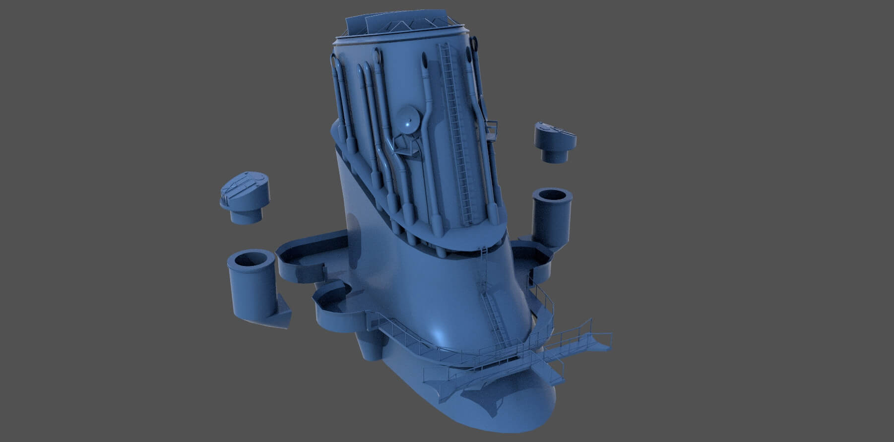 Yamato Funnel 1/100 Scale - 3D Print Model by Carlo Cestra