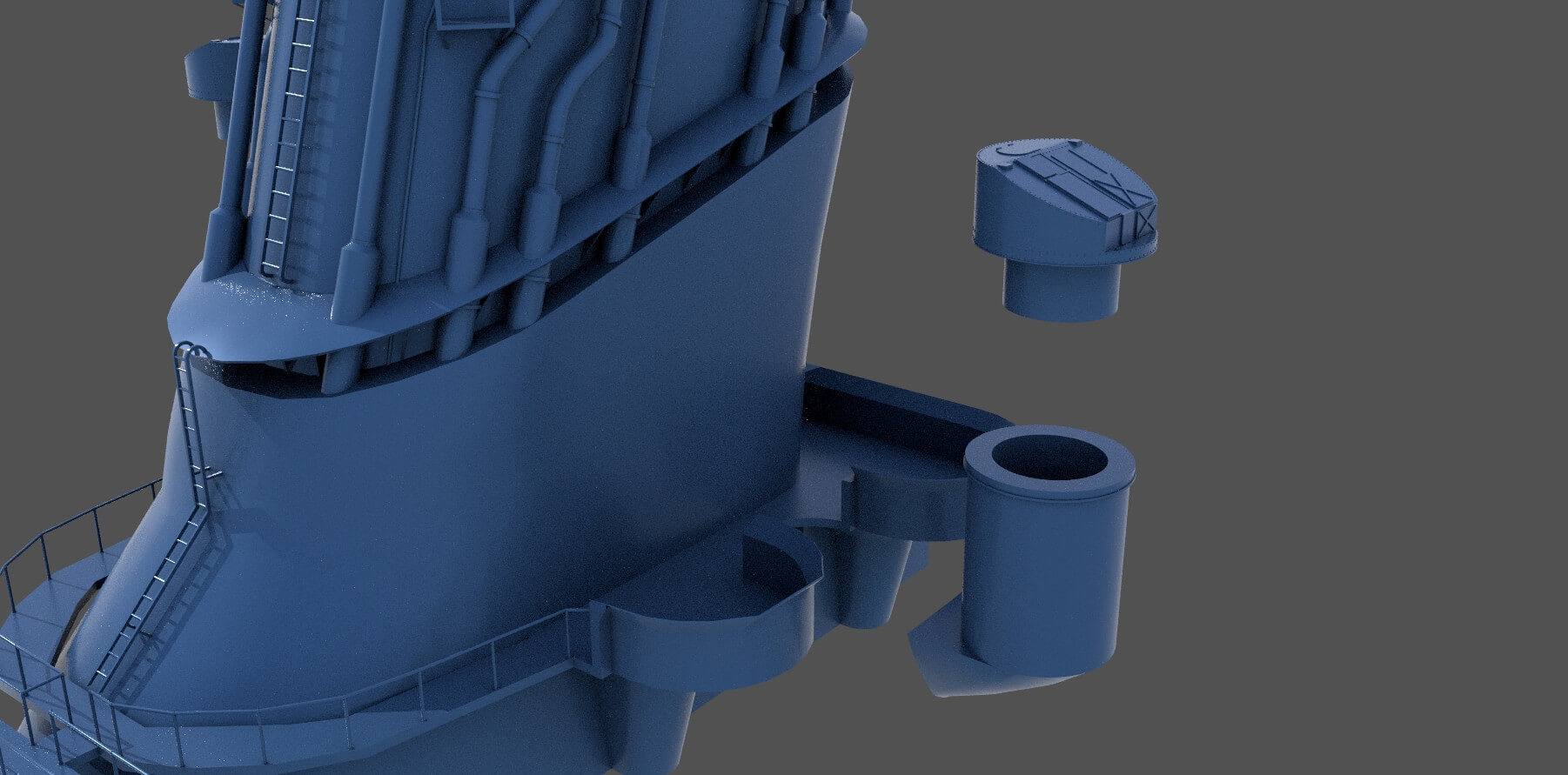 Yamato Funnel 1/100 Scale - 3D Print Model by Carlo Cestra