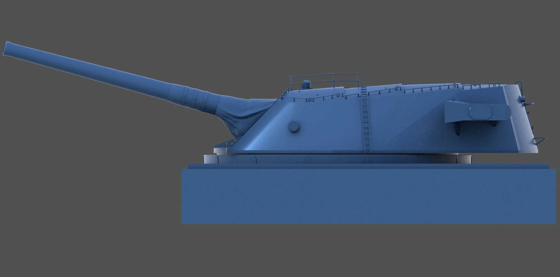 Yamato Type94 Main Turret 1/72 Scale - 3D Model by Carlo Cestra