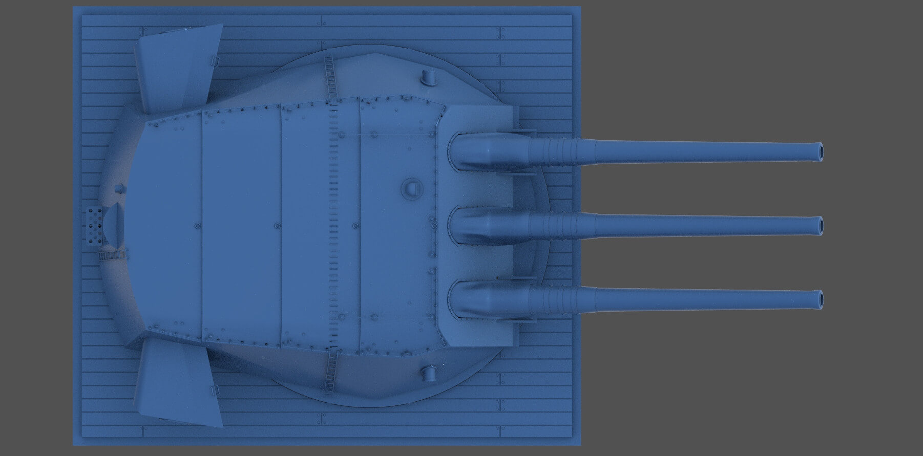 Yamato Type94 Main Turret 1/72 Scale - 3D Model by Carlo Cestra