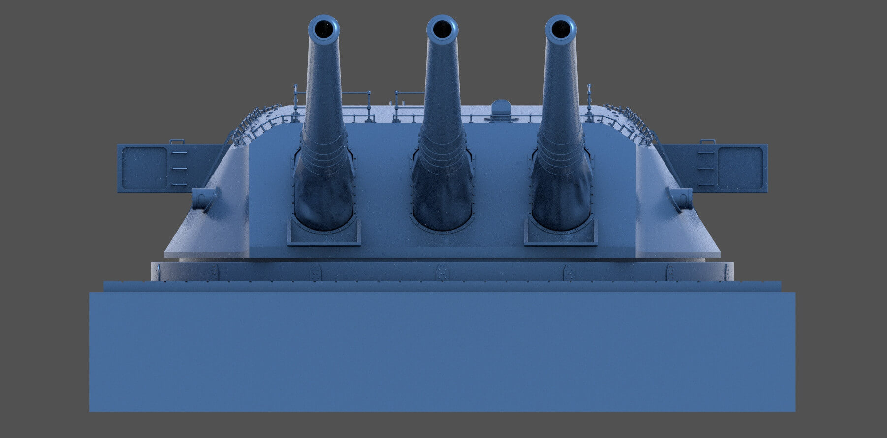 Yamato Type94 Main Turret 1/72 Scale - 3D Model by Carlo Cestra