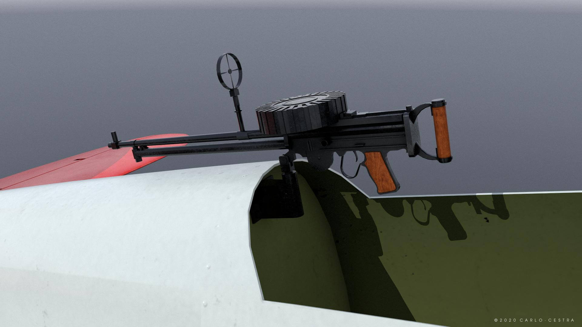 Yokosuka B4Y Ha-327 - Rigged 3D Model by Carlo Cestra