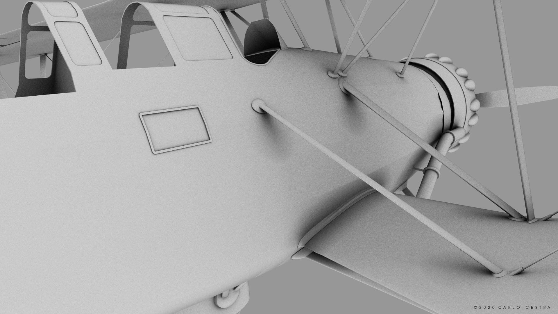 Yokosuka B4Y Ha-327 - Rigged 3D Model by Carlo Cestra