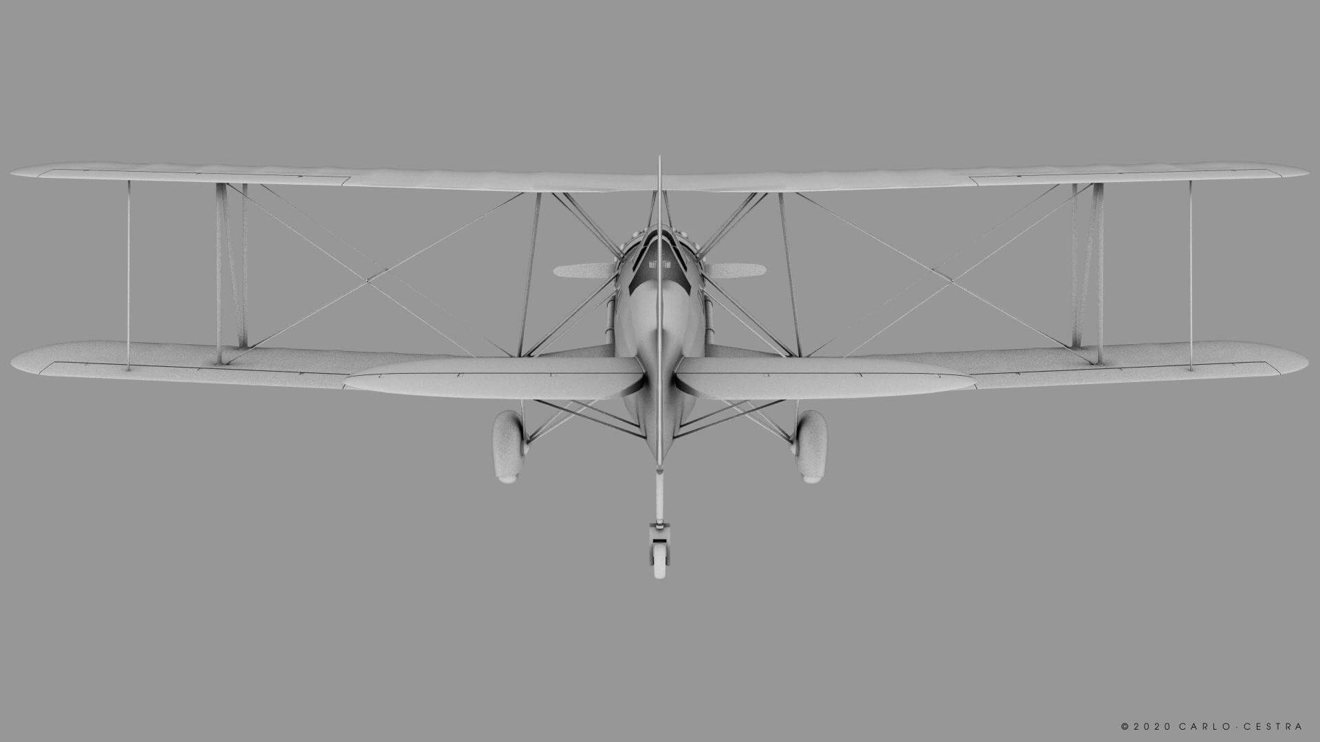 Yokosuka B4Y Ha-327 - Rigged 3D Model by Carlo Cestra