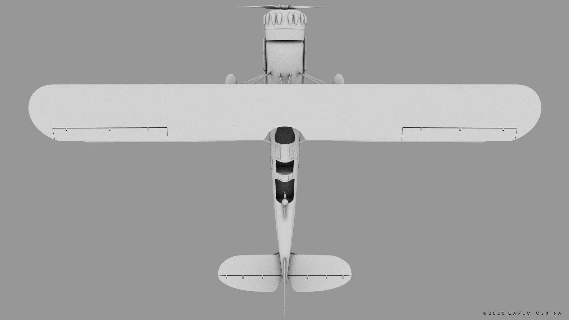 Yokosuka B4Y Ha-327 - Rigged 3D Model by Carlo Cestra