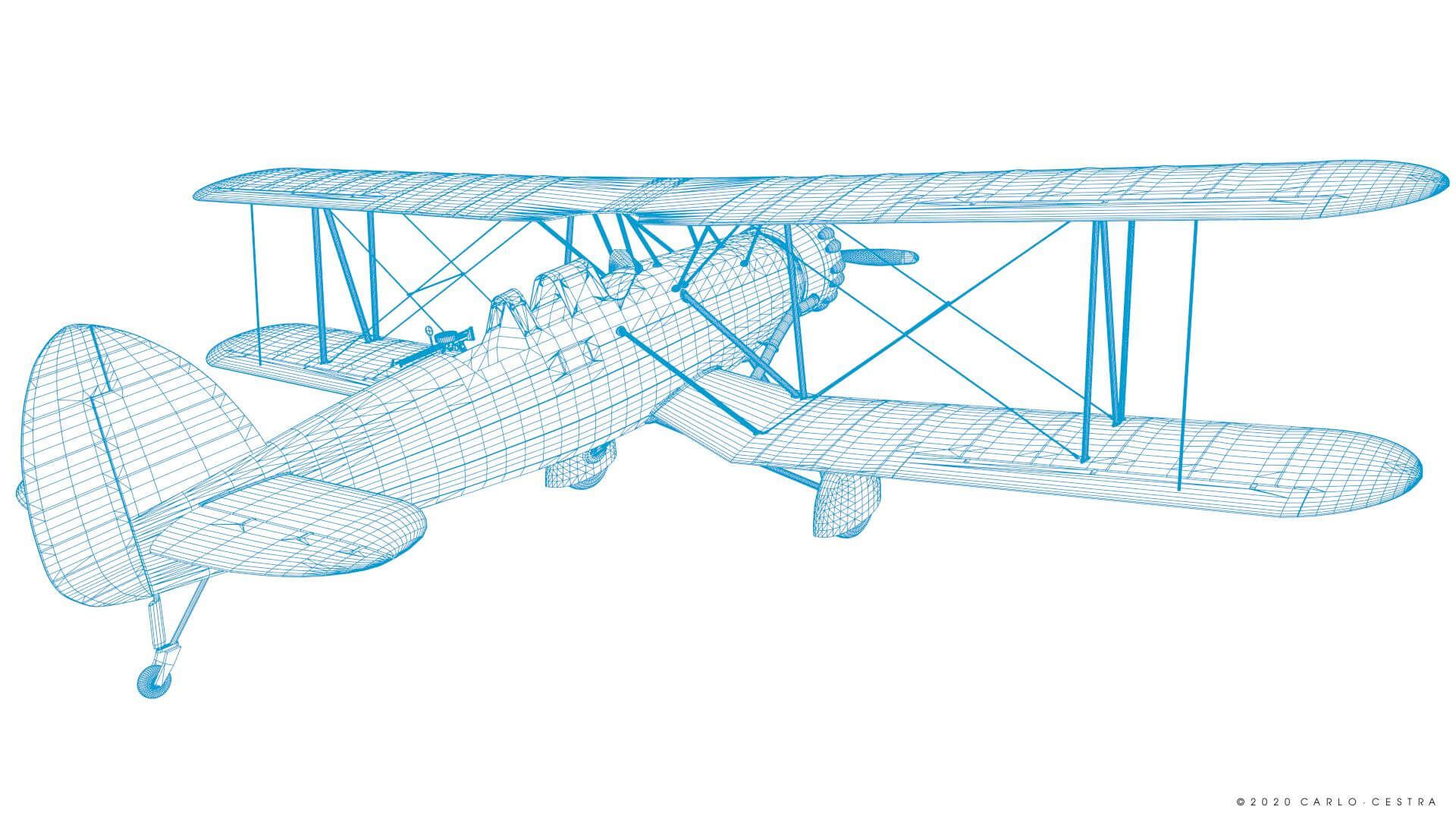 Yokosuka B4Y Ha-327 - Rigged 3D Model by Carlo Cestra