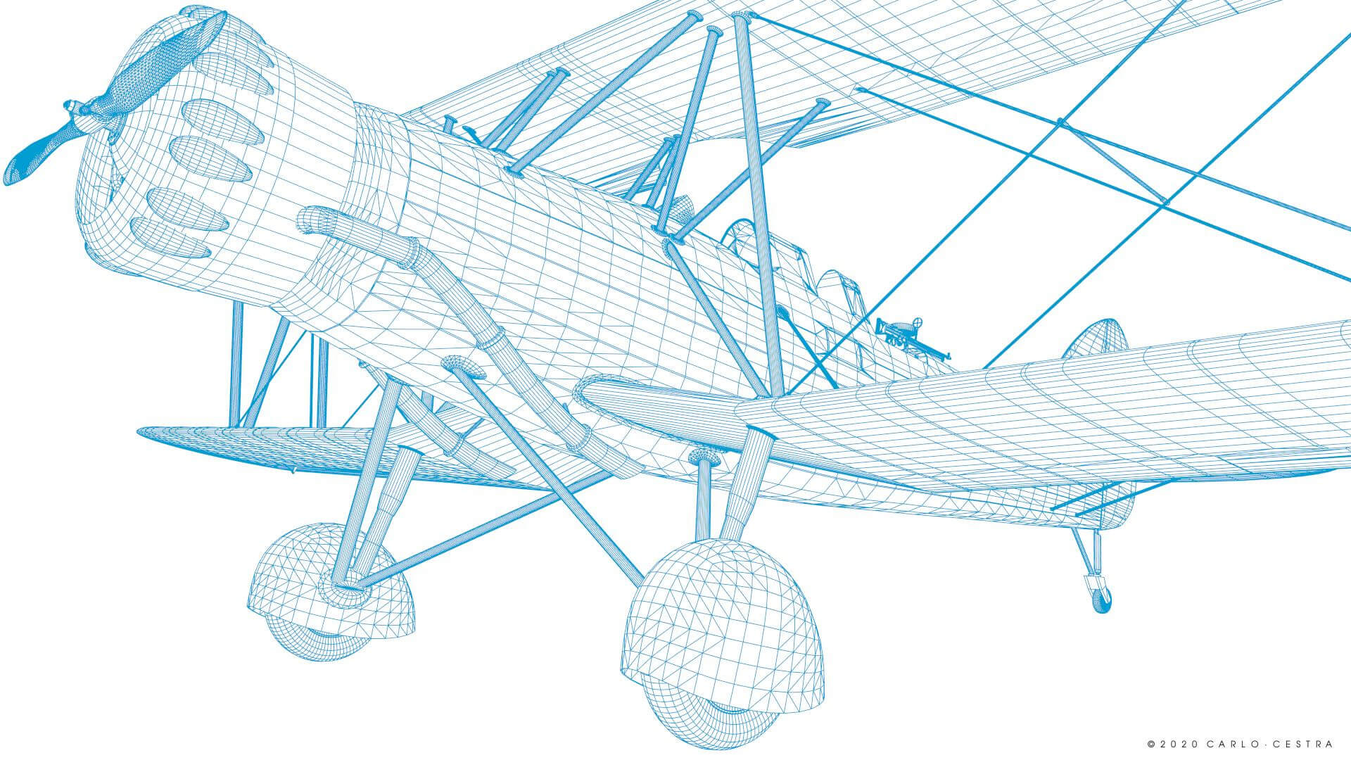 Yokosuka B4Y Ha-327 - Rigged 3D Model by Carlo Cestra