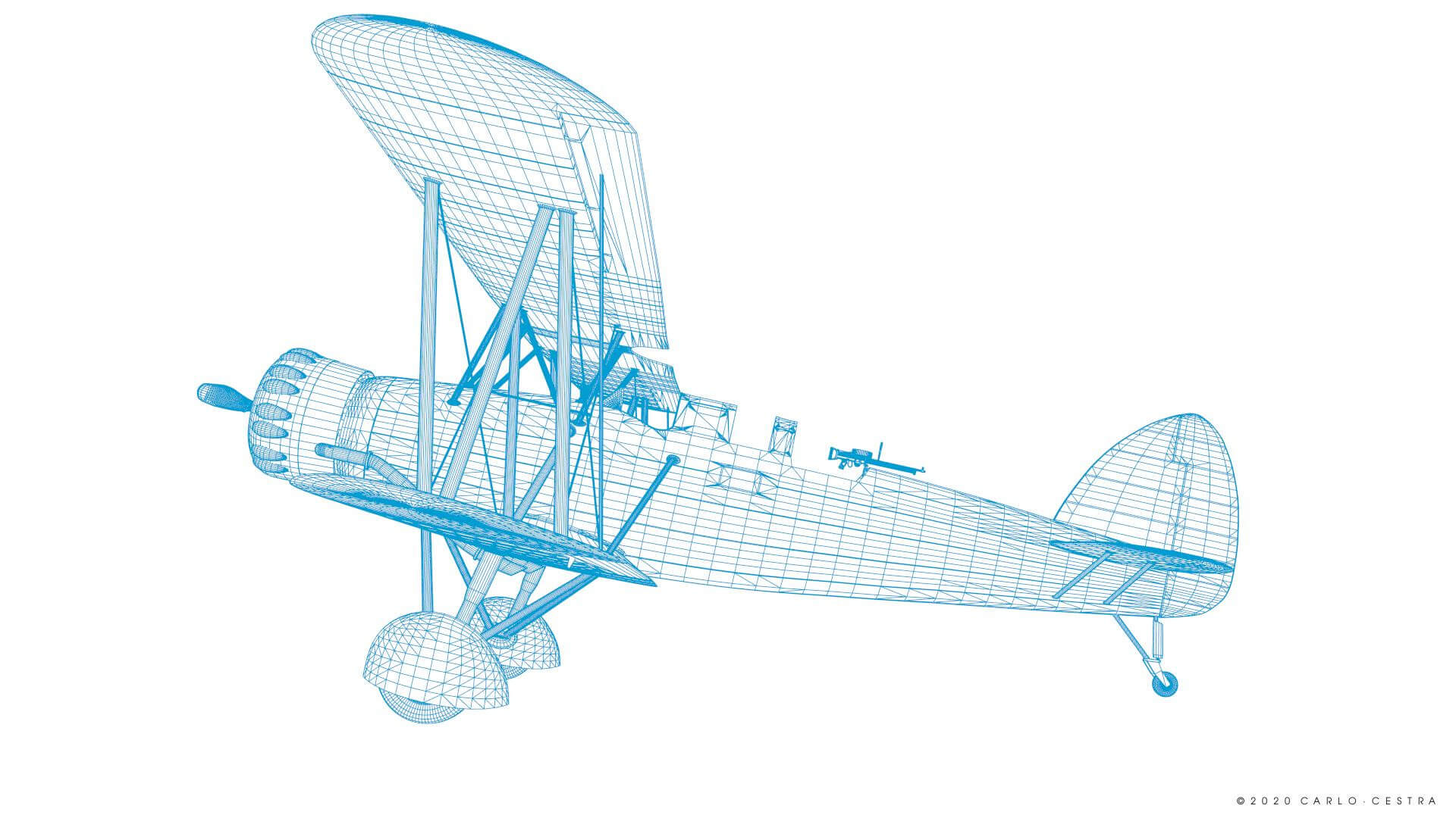 Yokosuka B4Y Ha-327 - Rigged 3D Model by Carlo Cestra