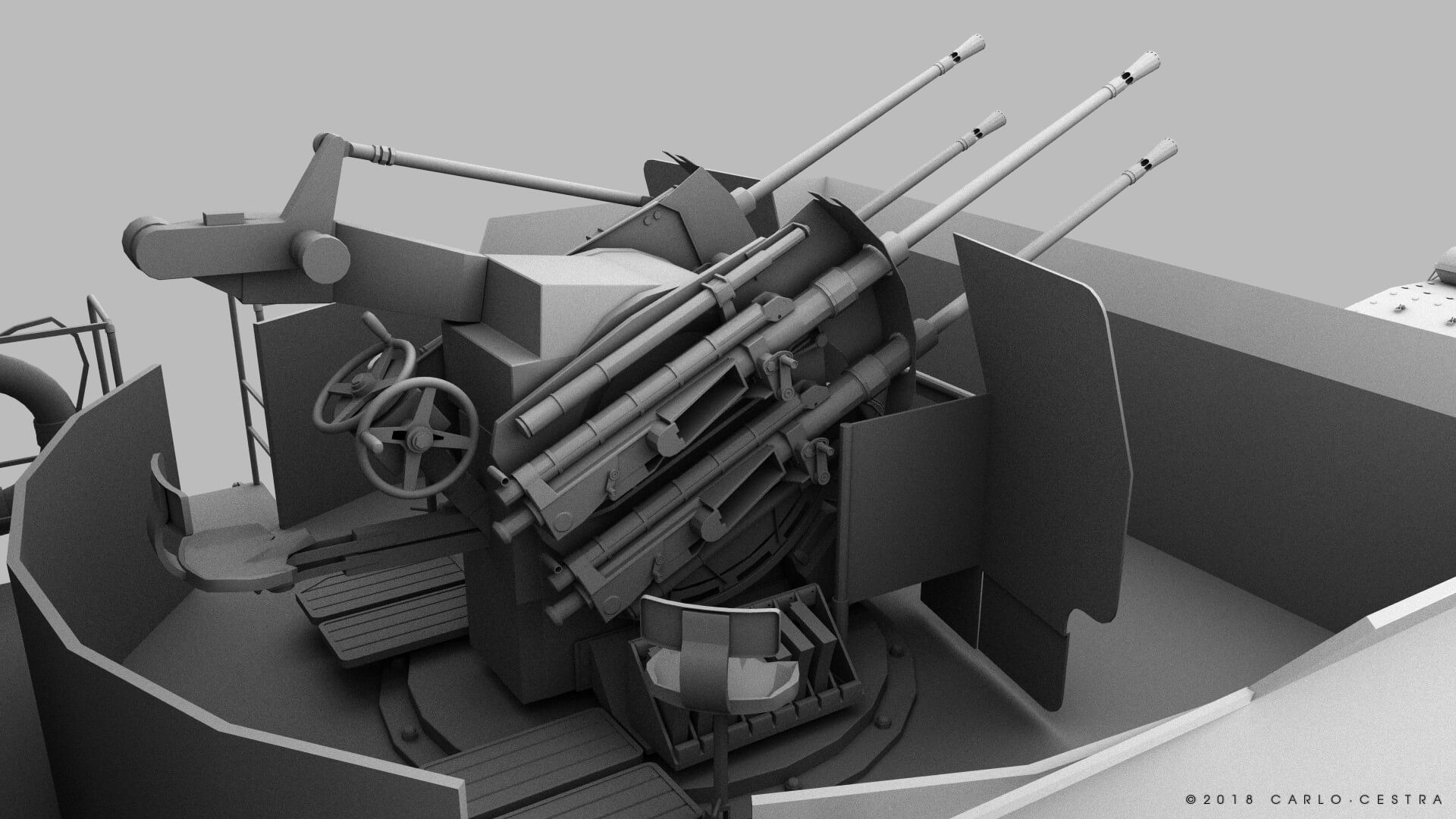 Z-37 Narvik WW2 German Destroyer 3D Model by Carlo Cestra