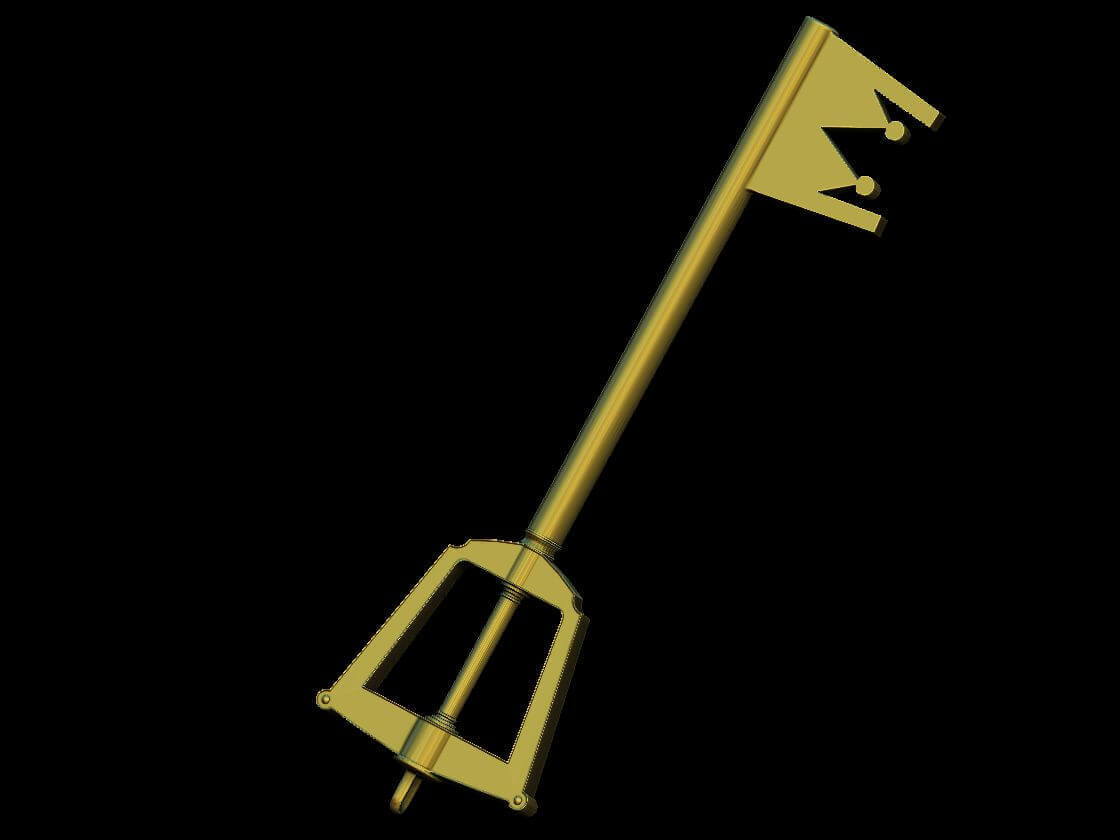 Kingdom Hearts Keyblade - Free 3D Model by Carlos Anton