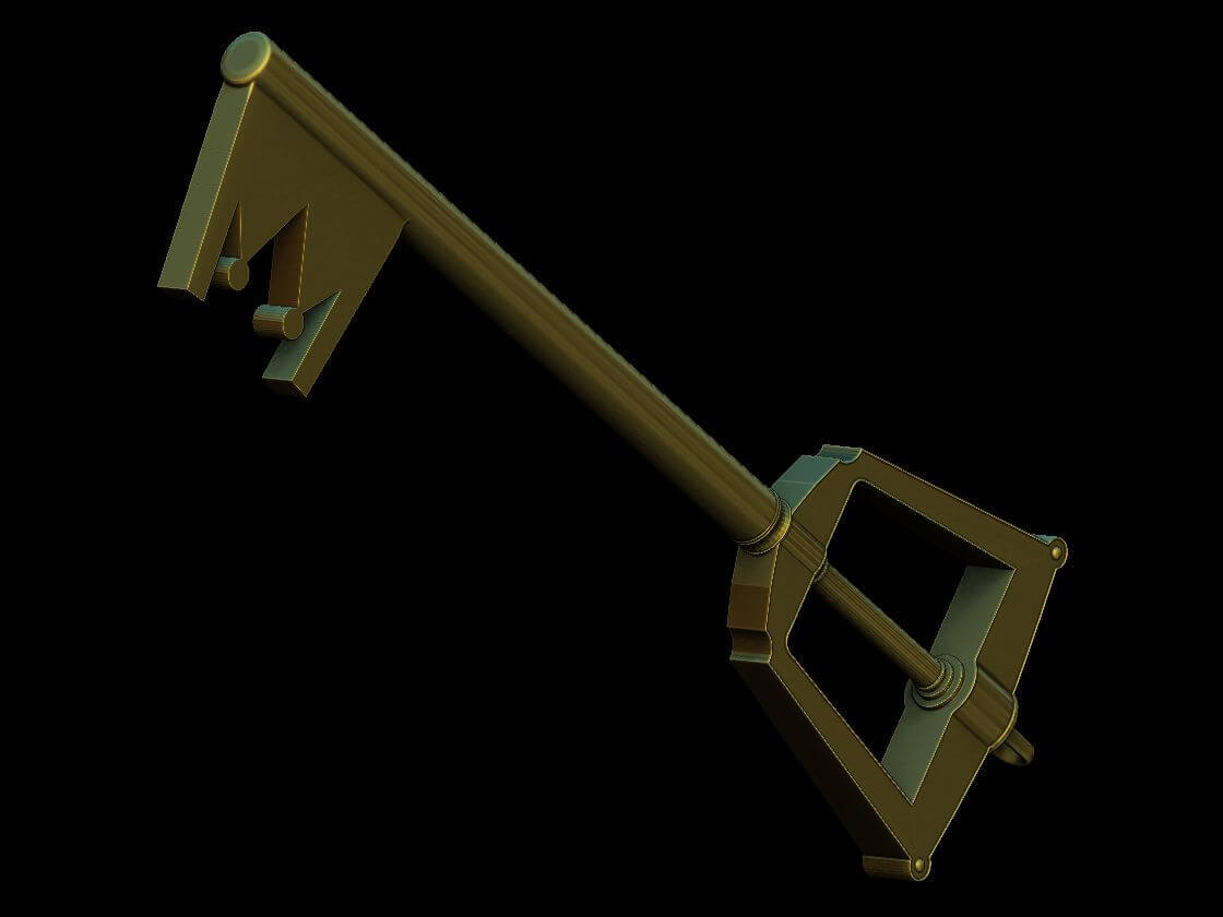 Kingdom Hearts Keyblade - Free 3D Model by Carlos Anton