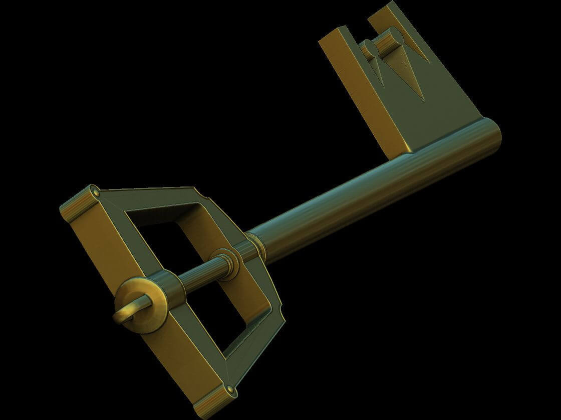 Kingdom Hearts Keyblade - Free 3D Model by Carlos Anton