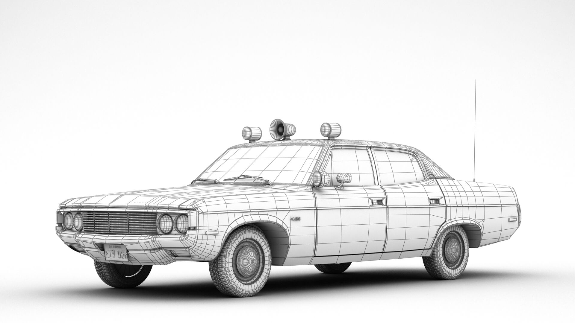 AMC Matador Sheriff - 3D Model by Carmodels3D