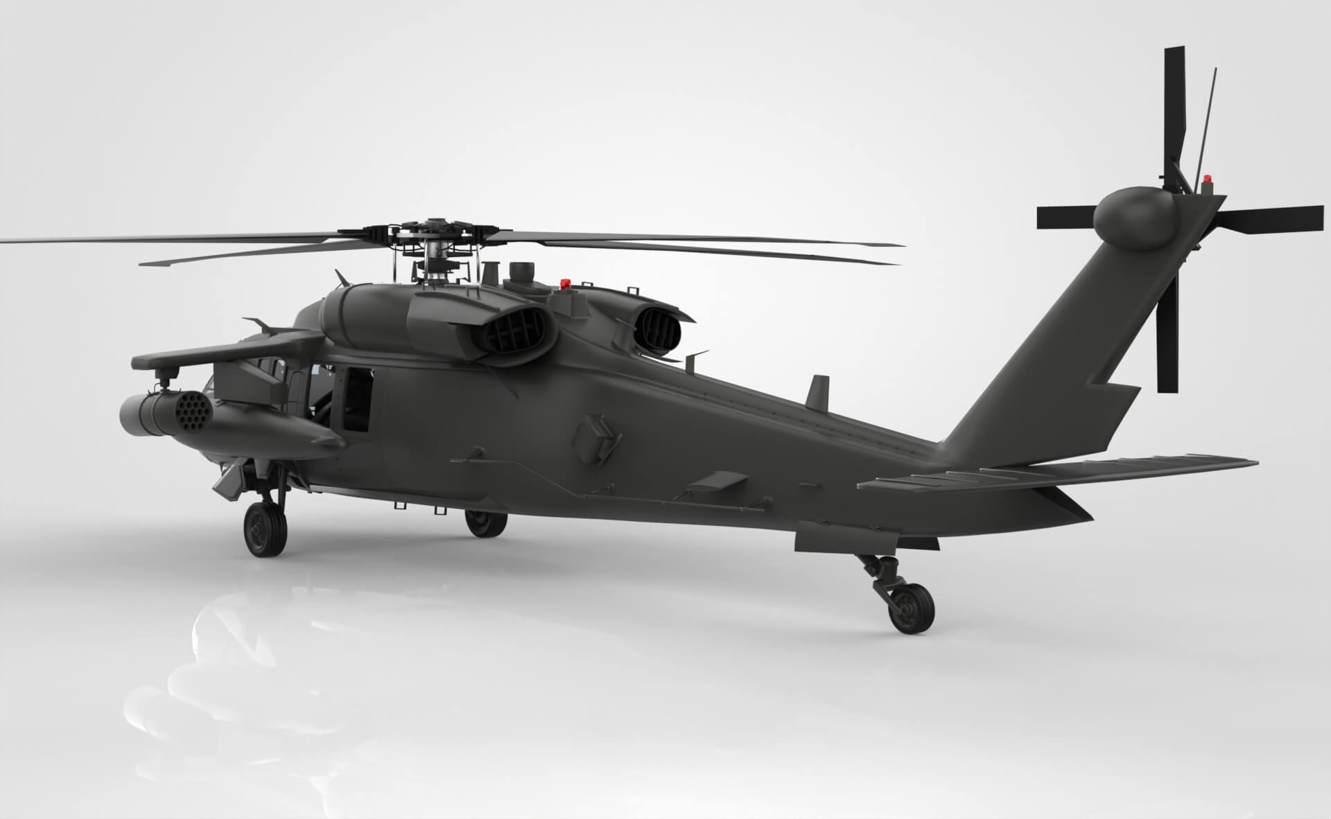 Black Hawk Sikorsky UH-60 3D Model by Carmodels3D