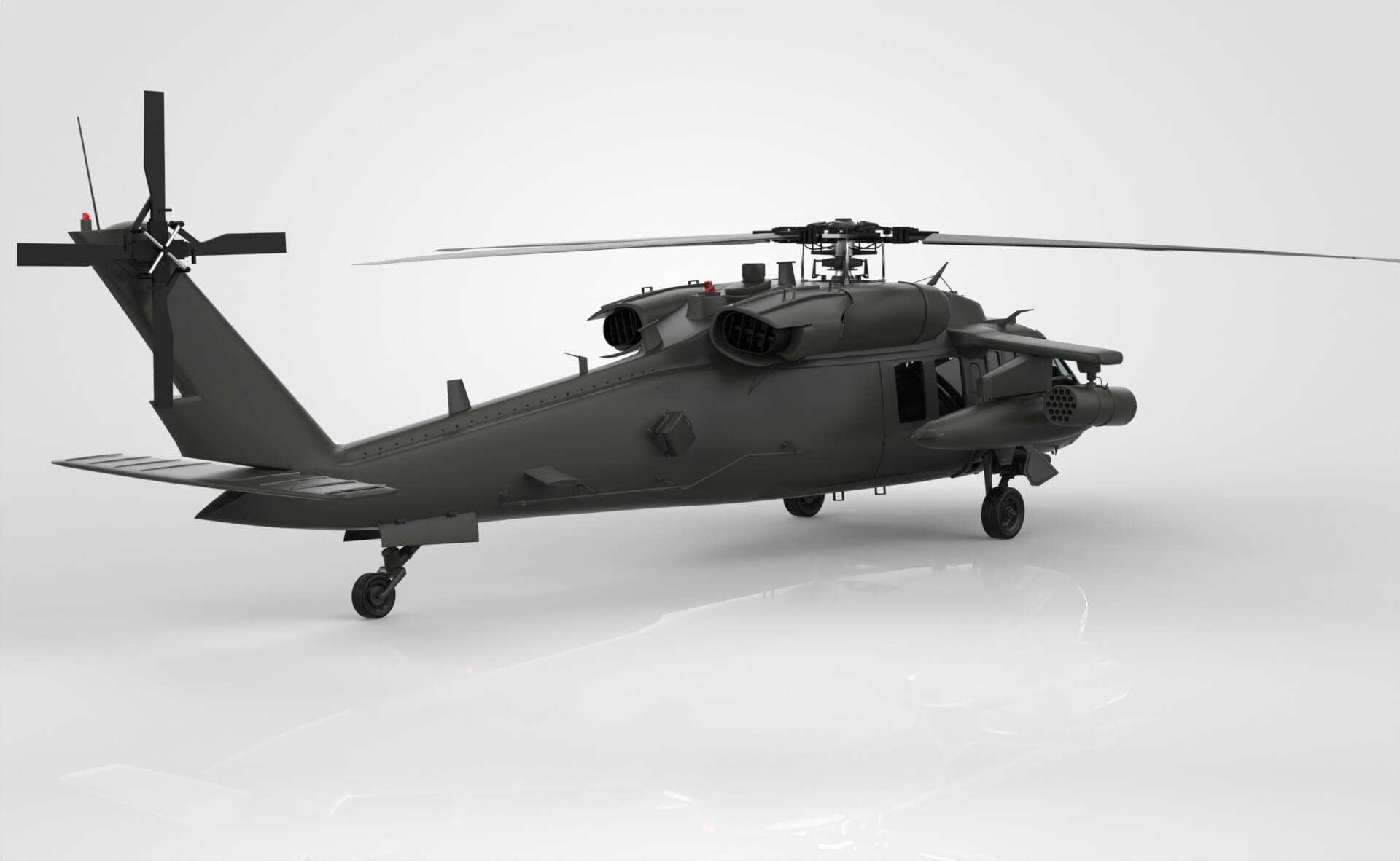 Black Hawk Sikorsky UH-60 3D Model by Carmodels3D
