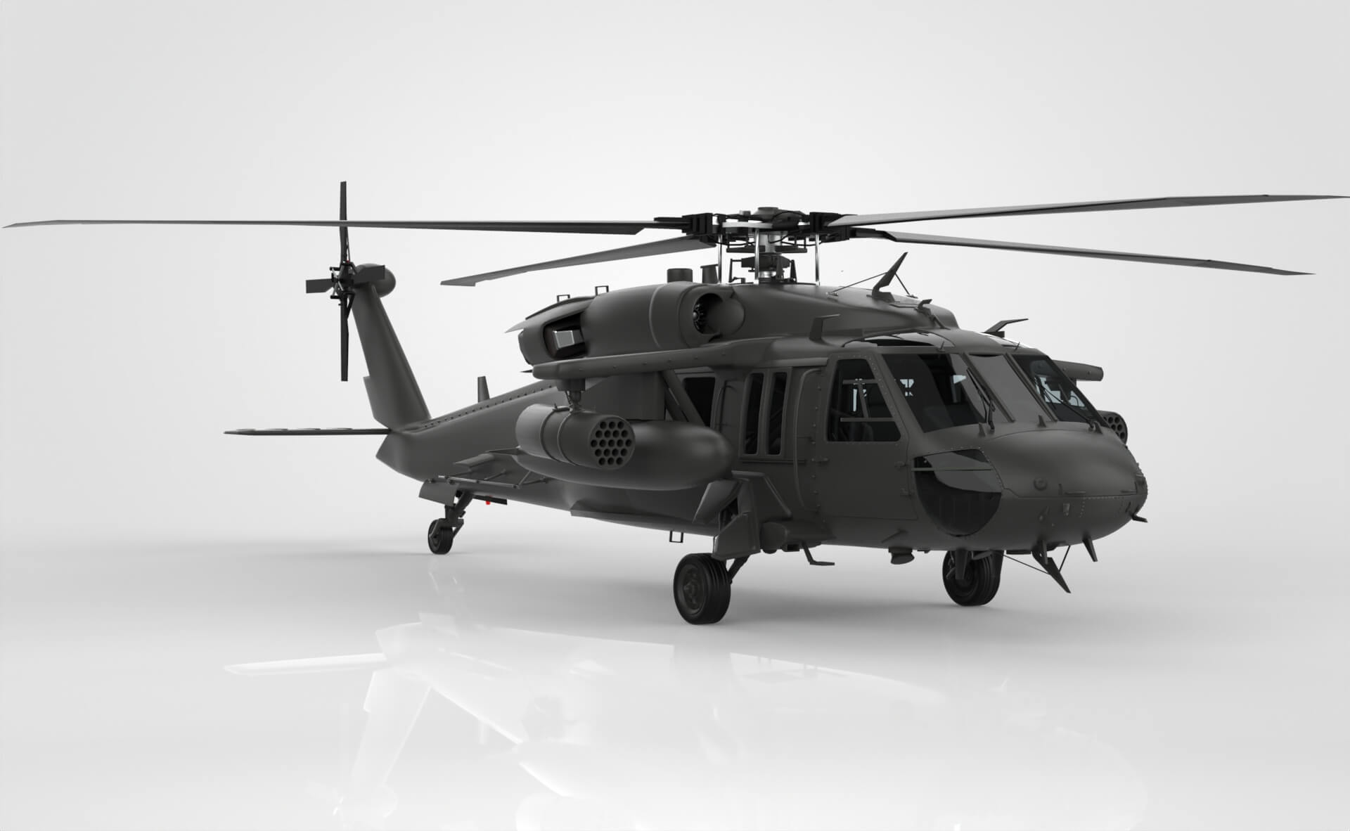 Black Hawk Sikorsky UH-60 3D Model by Carmodels3D