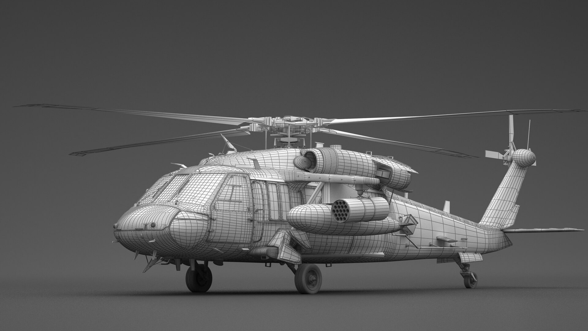 Black Hawk Sikorsky UH-60 3D Model by Carmodels3D