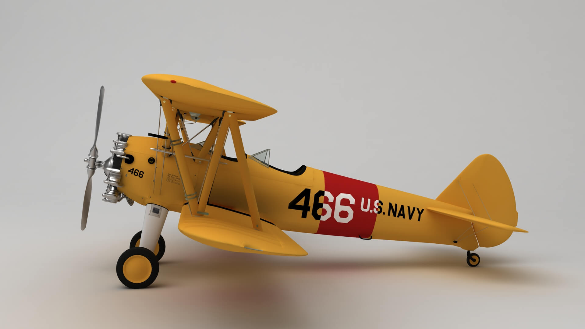 Boeing Stearman M 75 - 3D Model by Carmodels3D