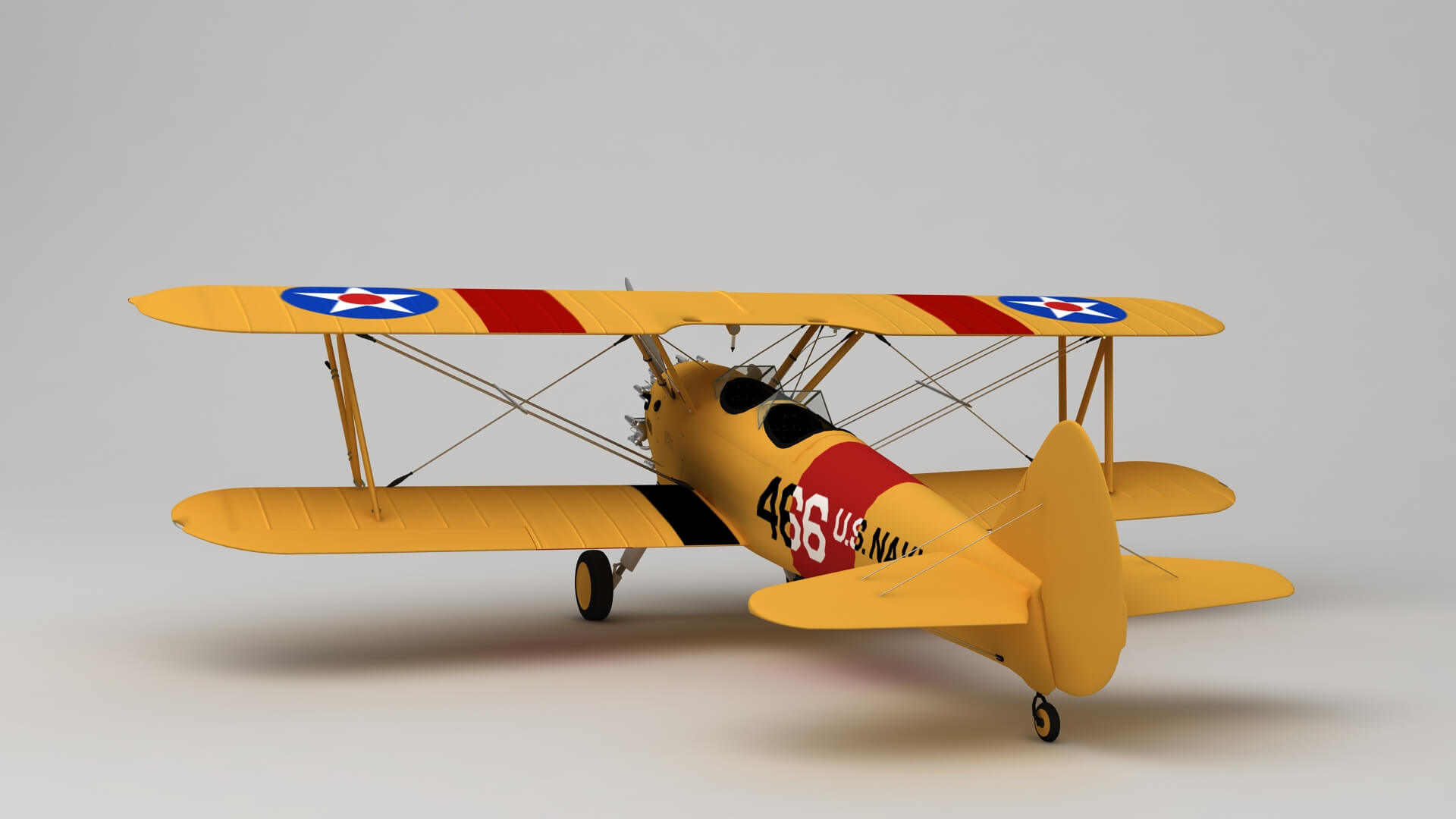 Boeing Stearman M 75 - 3D Model by Carmodels3D