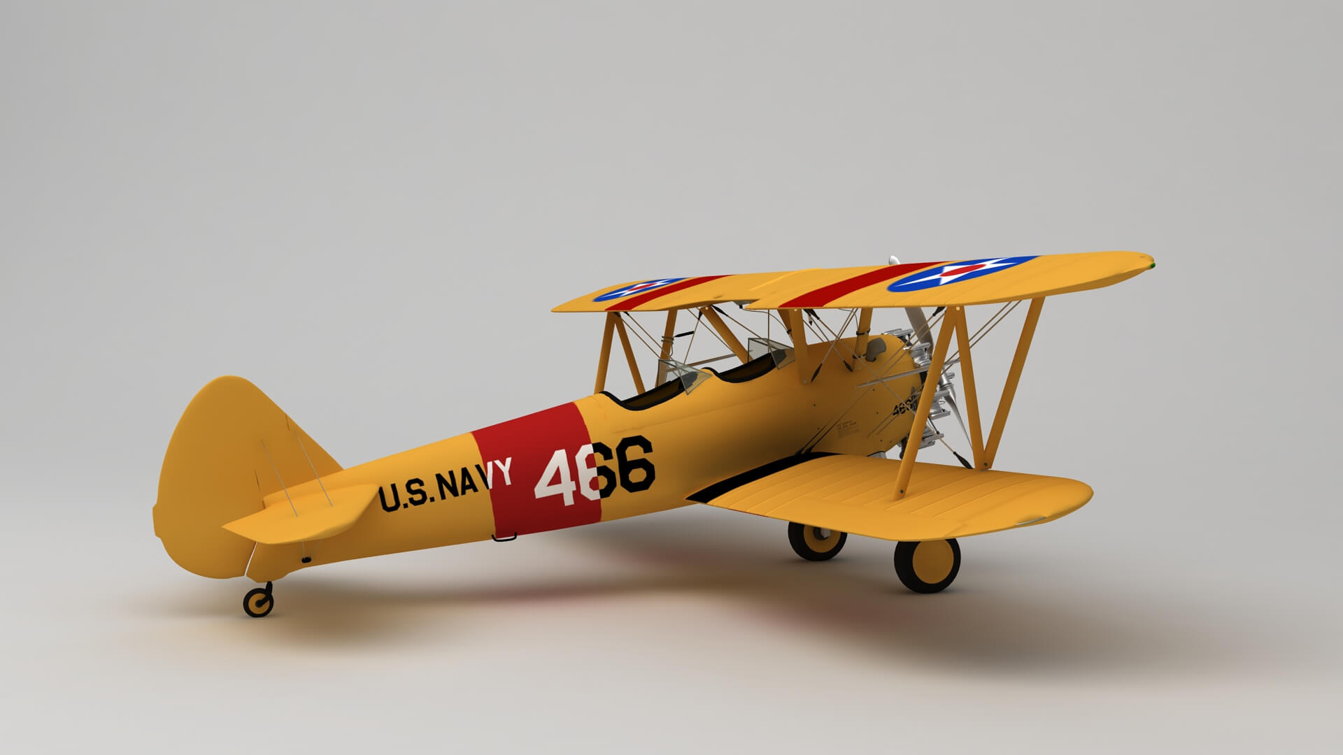 Boeing Stearman M 75 - 3D Model by Carmodels3D